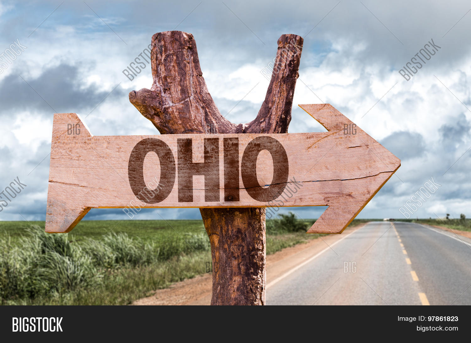 Ohio Wooden Sign Image & Photo (Free Trial) | Bigstock