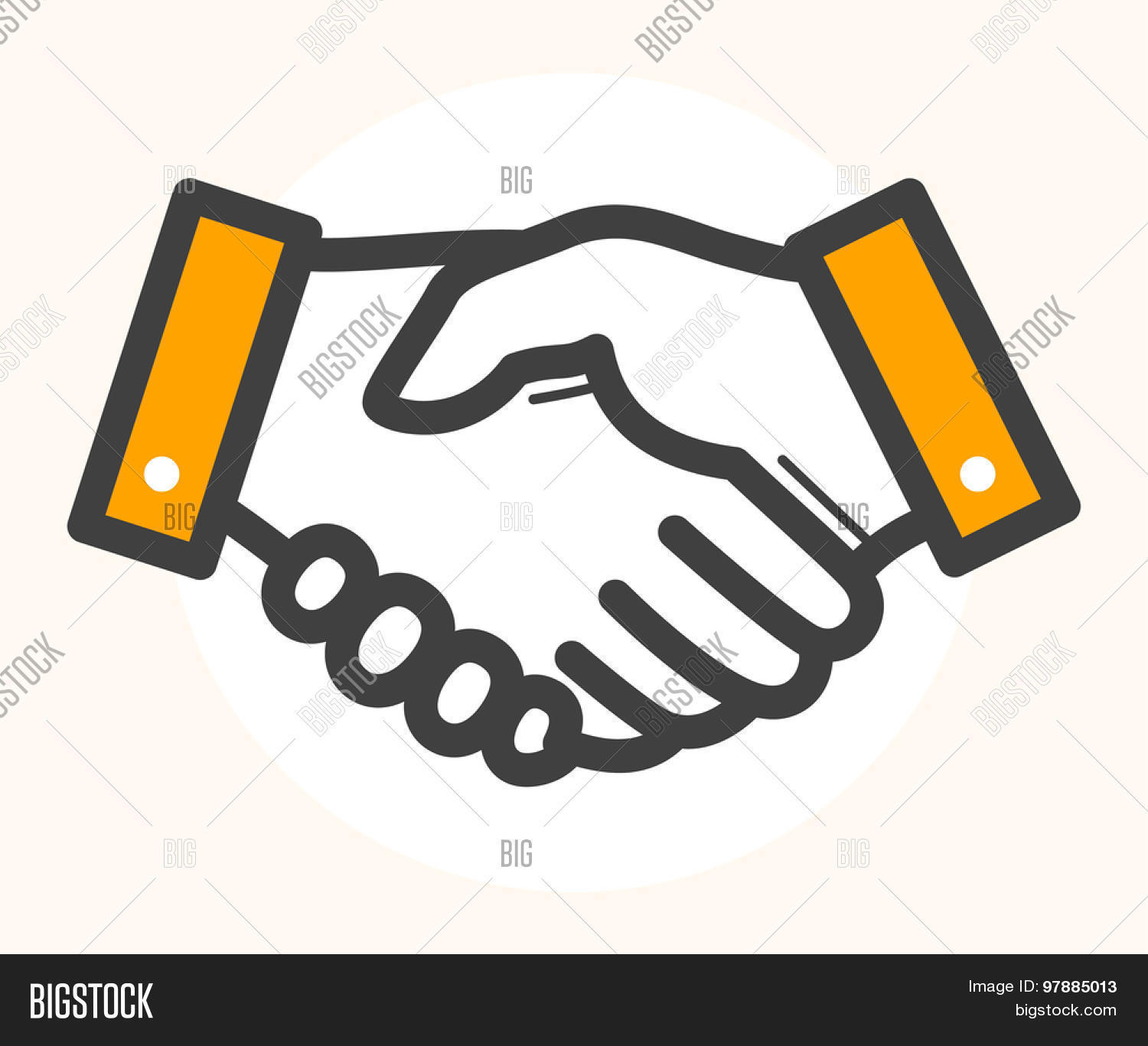 Hand Shake, Deal Icon Vector & Photo (Free Trial) | Bigstock
