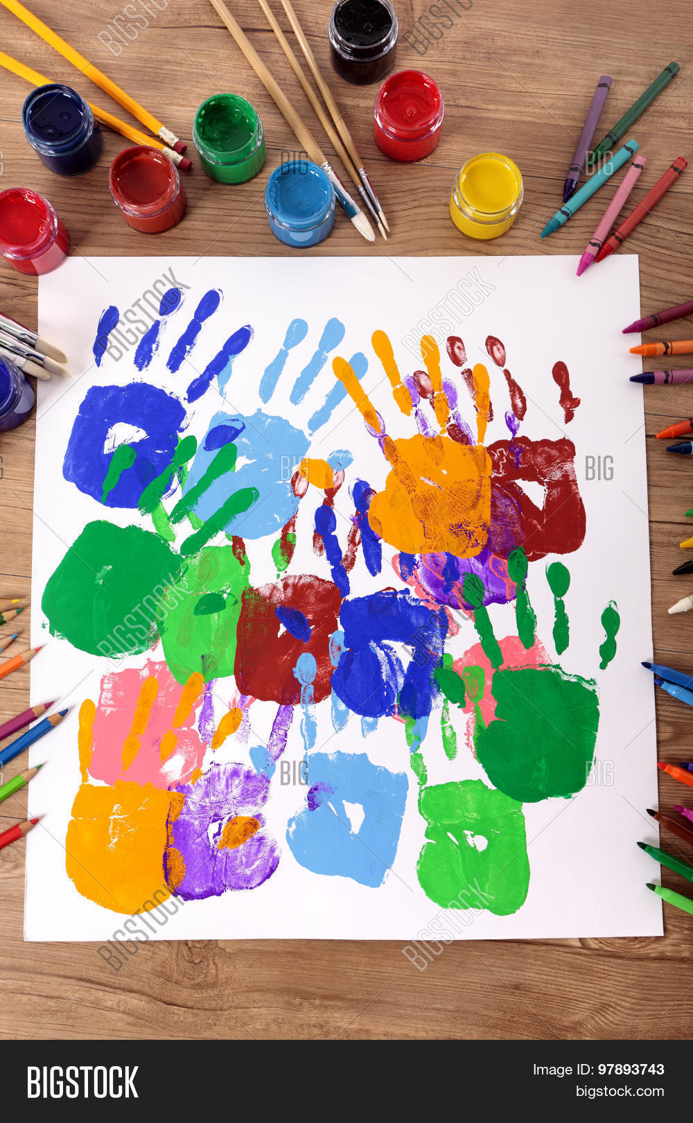 Handprints Art Image & Photo (Free Trial) | Bigstock