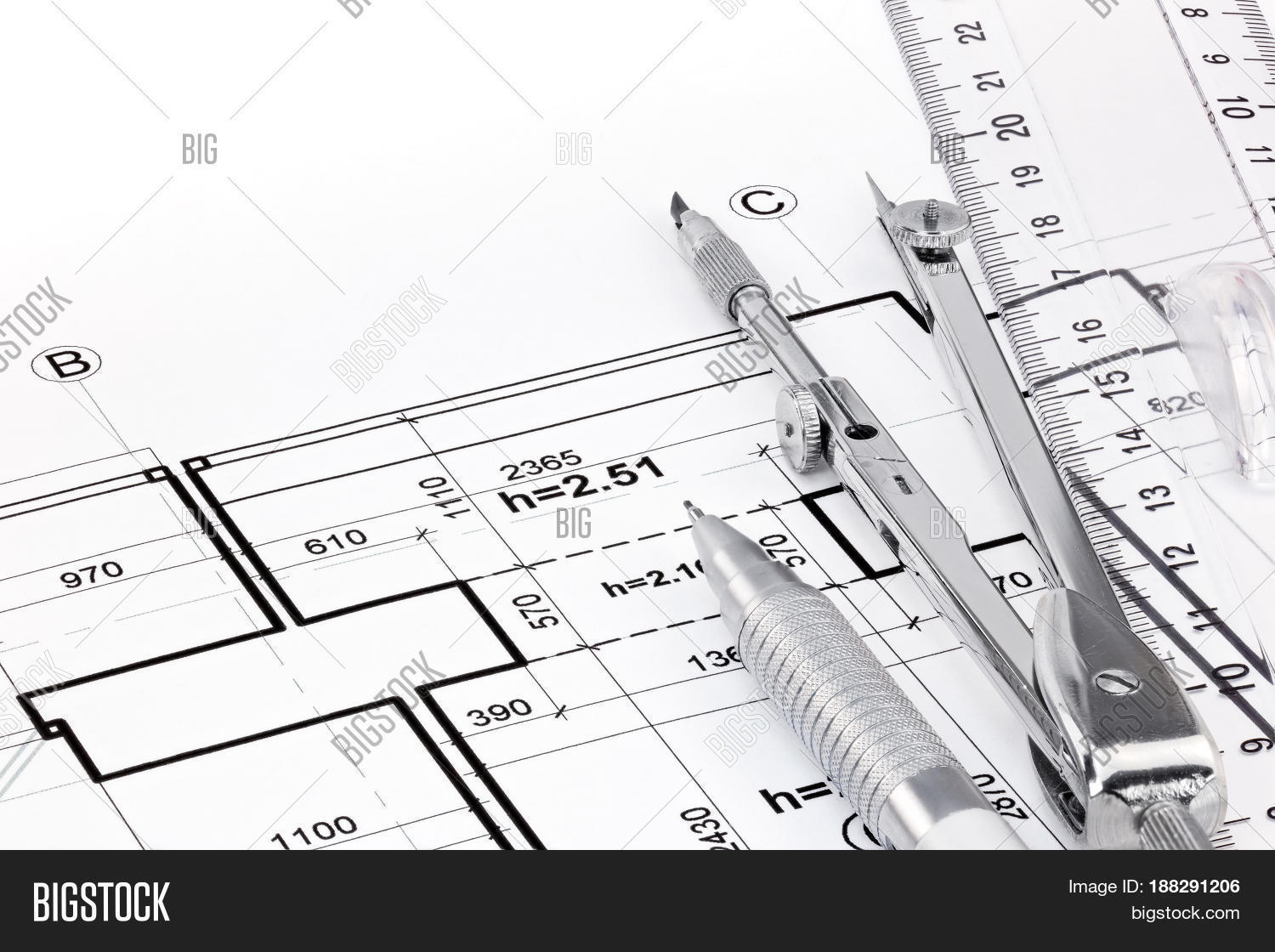 Ruler, Pen Drawing Image & Photo (Free Trial) | Bigstock