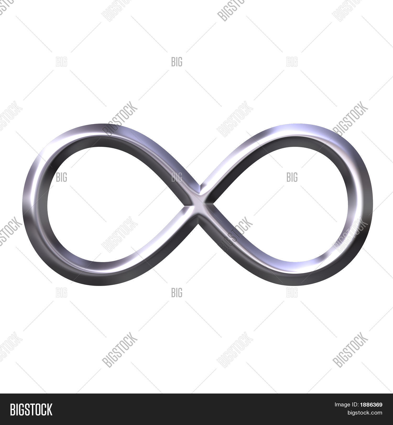 3D Silver Infinity Image & Photo (Free Trial) | Bigstock