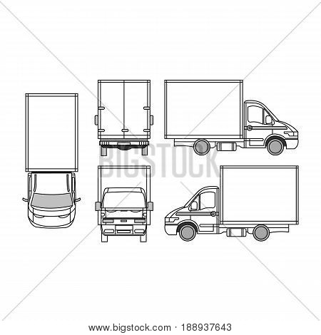 Vector Small Truck Vector & Photo (Free Trial) | Bigstock