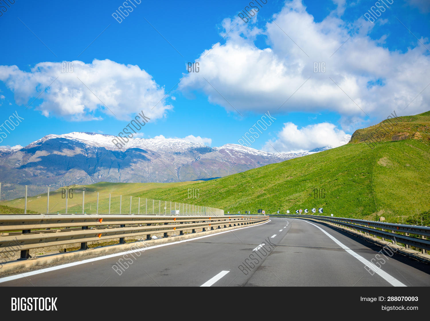 Landscape View Highway Image & Photo (Free Trial) | Bigstock