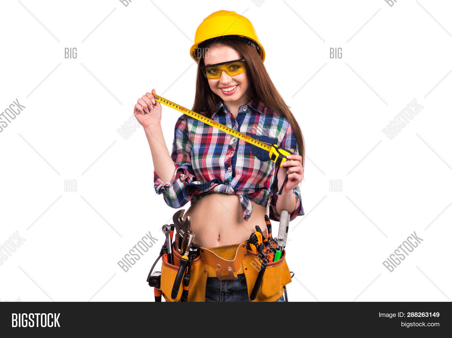 Beautiful Girl Builder Image & Photo (Free Trial) | Bigstock