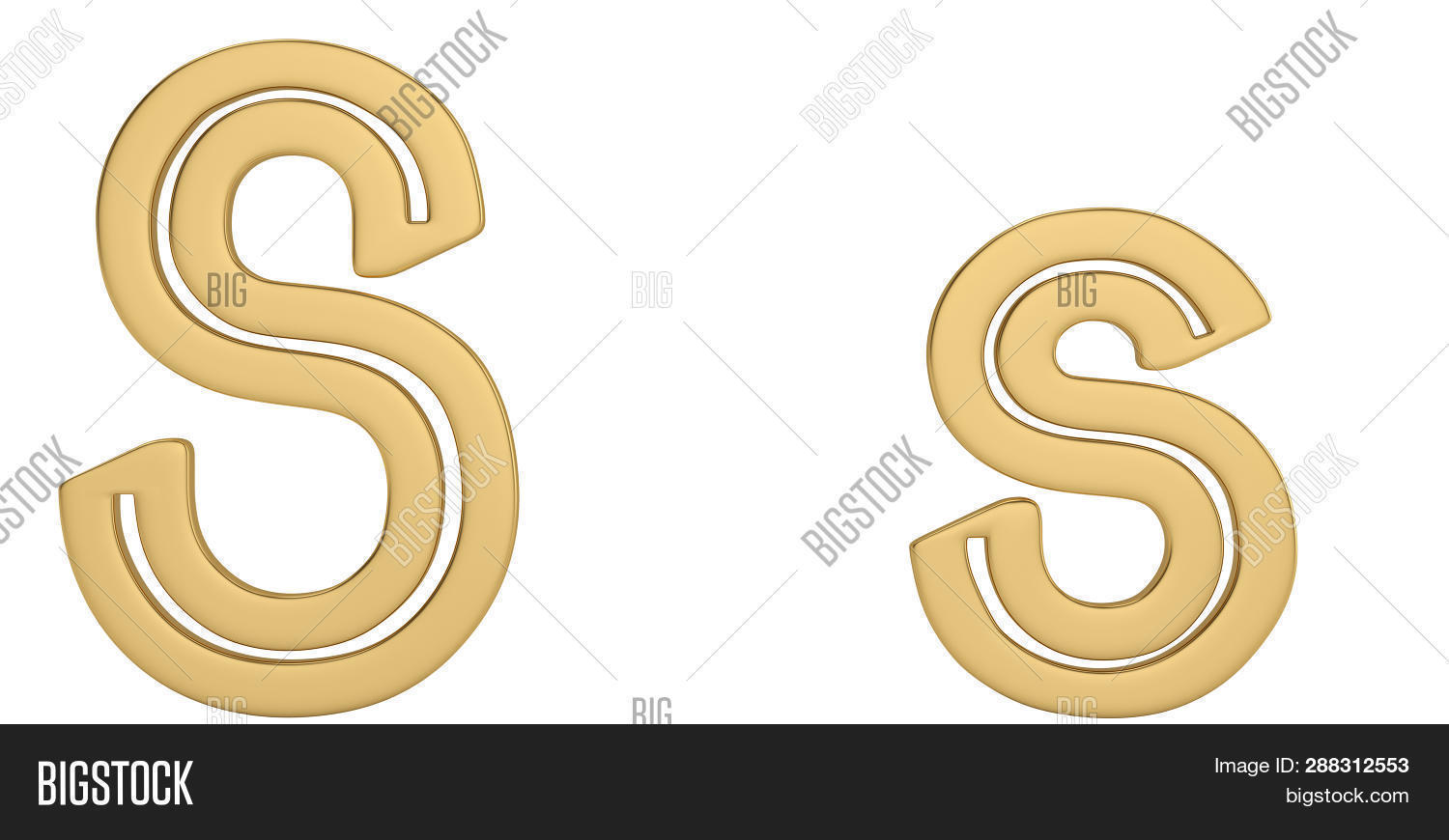 Gold Metal S Alphabet Image & Photo (Free Trial) | Bigstock