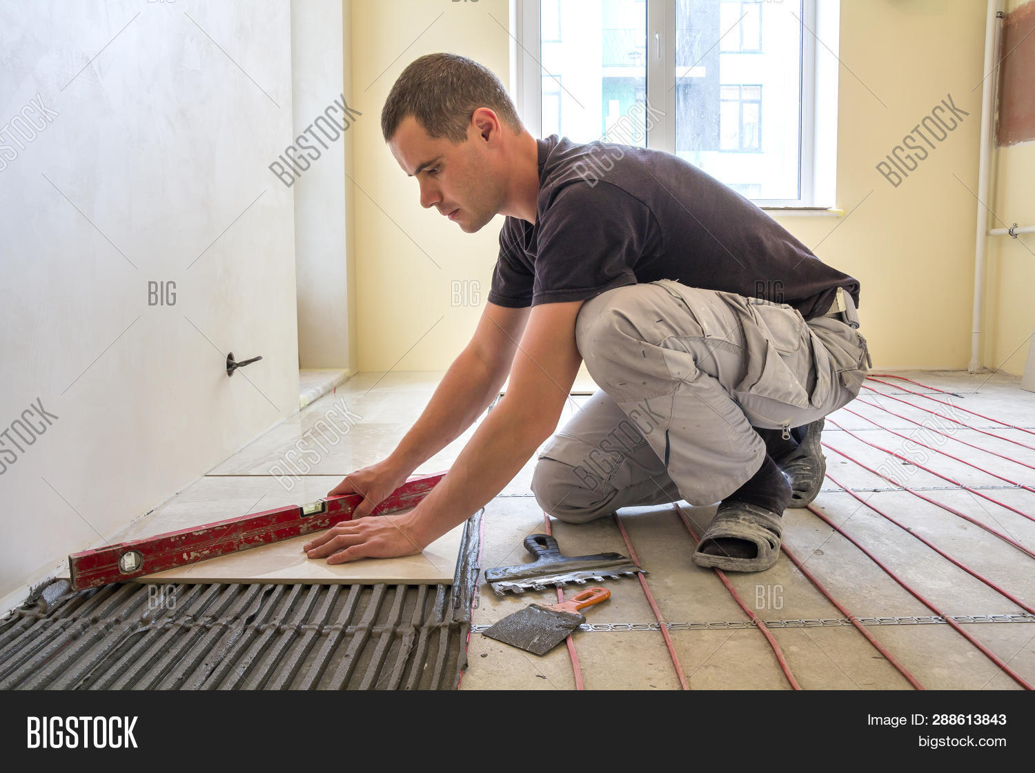 Young Worker Tiler Image & Photo (Free Trial) | Bigstock