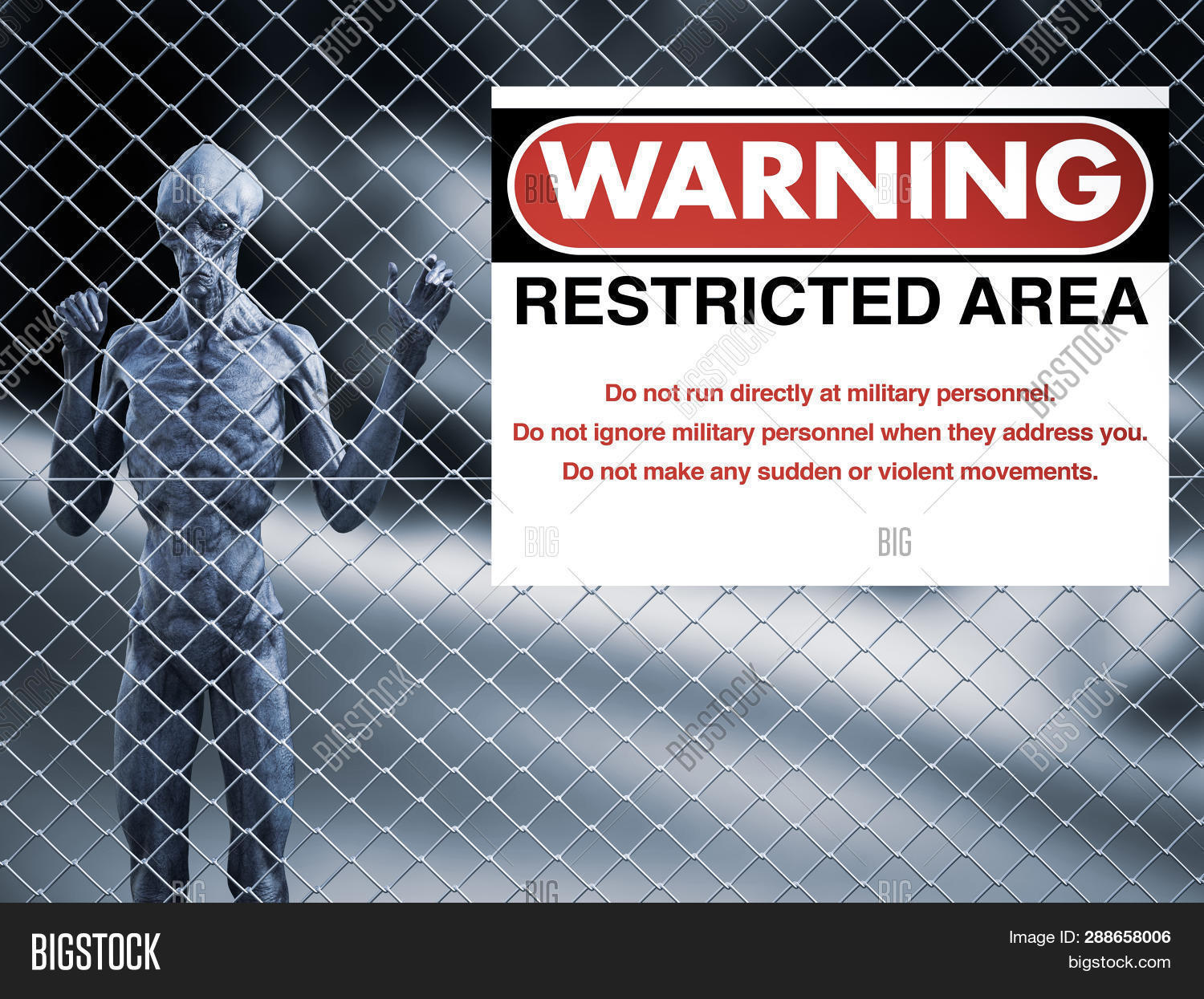 Dod Restricted Area Warning Sign