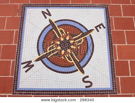 Mosaic Compass Image & Photo (Free Trial) | Bigstock