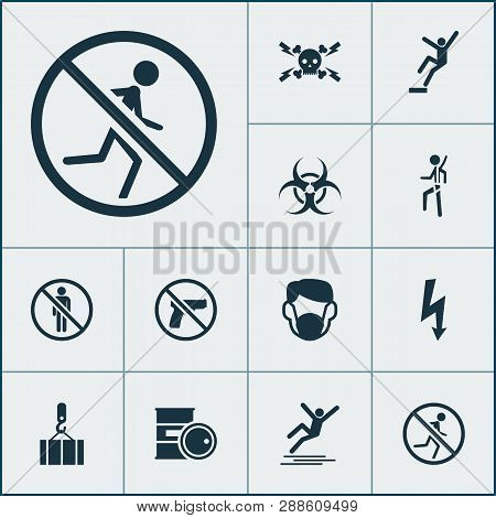 Sign Icons Set Not Vector & Photo (Free Trial) | Bigstock