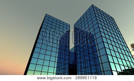 Blue Building Night Image & Photo (Free Trial) | Bigstock