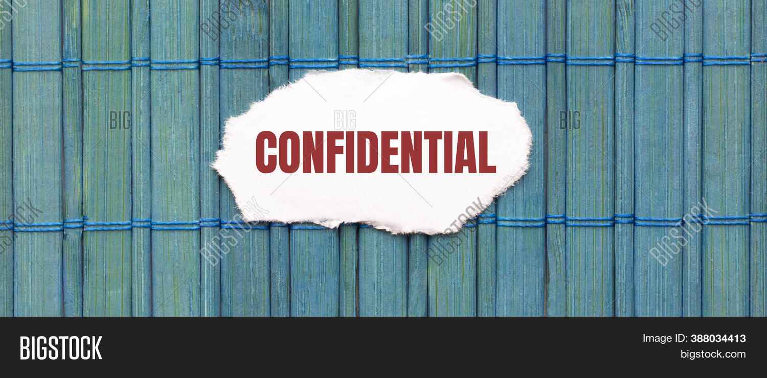 Confidential Text On Image & Photo (Free Trial) | Bigstock