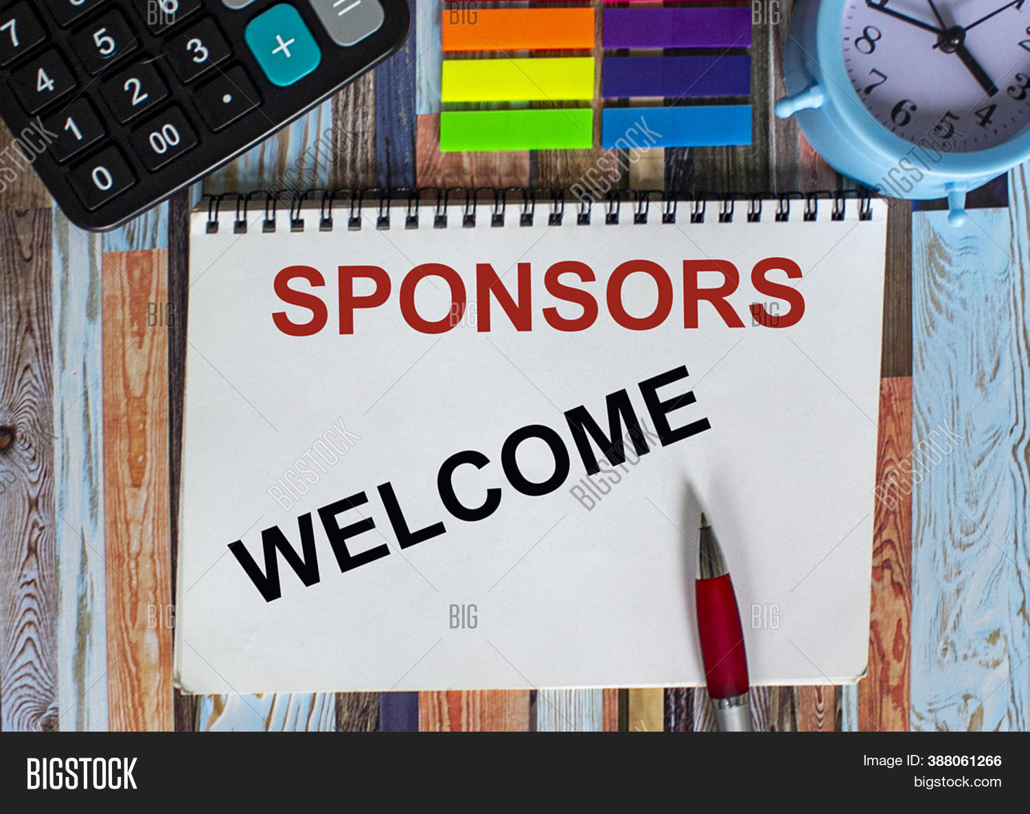 Welcome Sponsors Word Image & Photo (Free Trial) | Bigstock