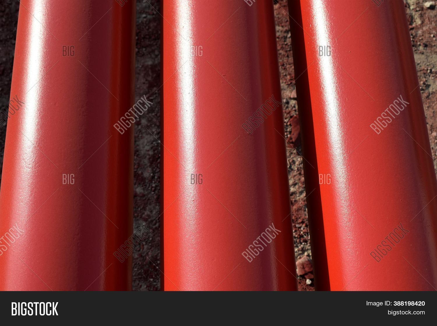 Red Steel Pipes Fire Image & Photo (Free Trial) | Bigstock