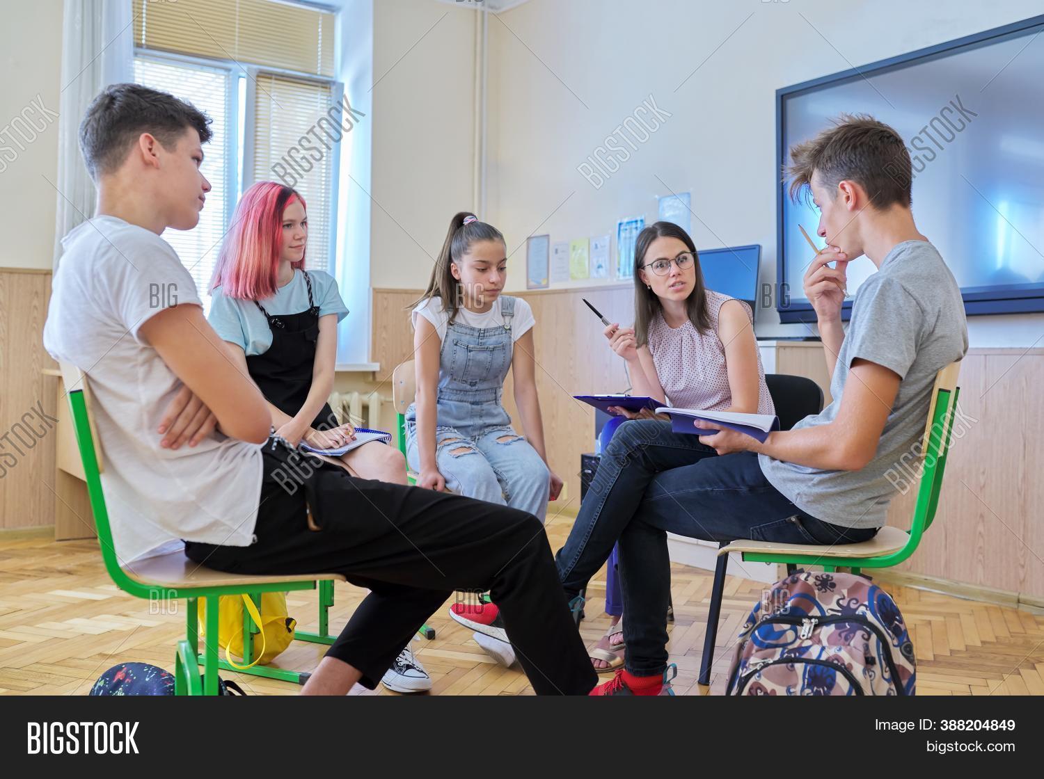 Group Teenagers Young Image & Photo (Free Trial) | Bigstock