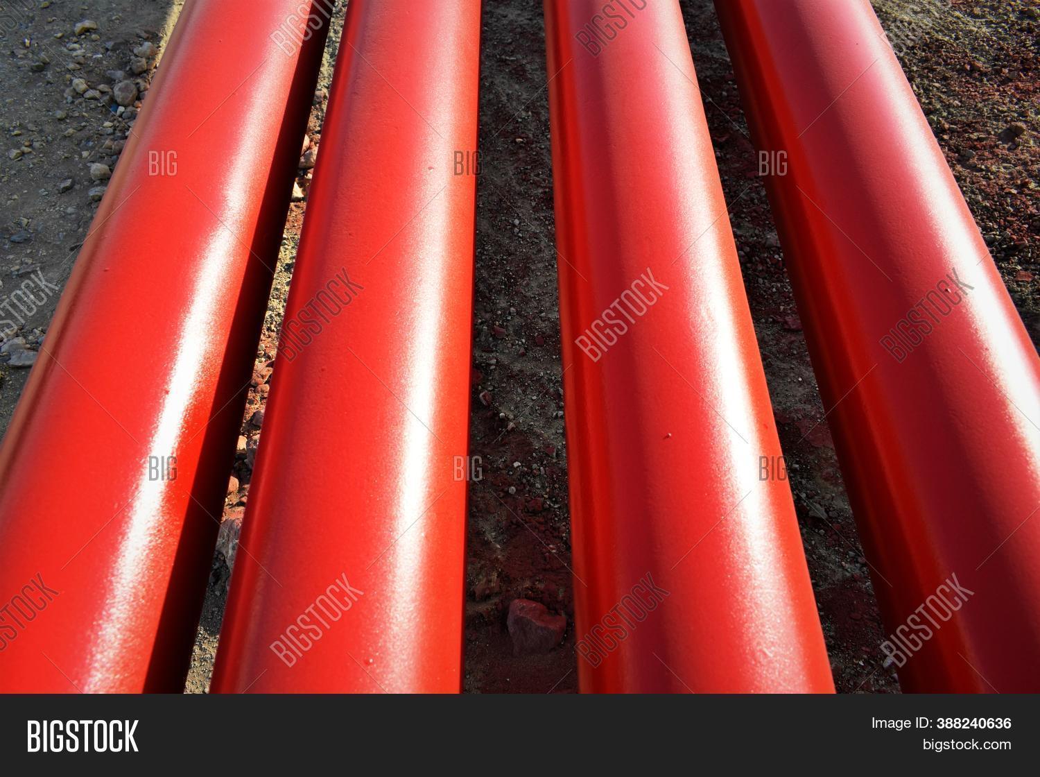 Red Steel Pipes Fire Image & Photo (Free Trial) | Bigstock