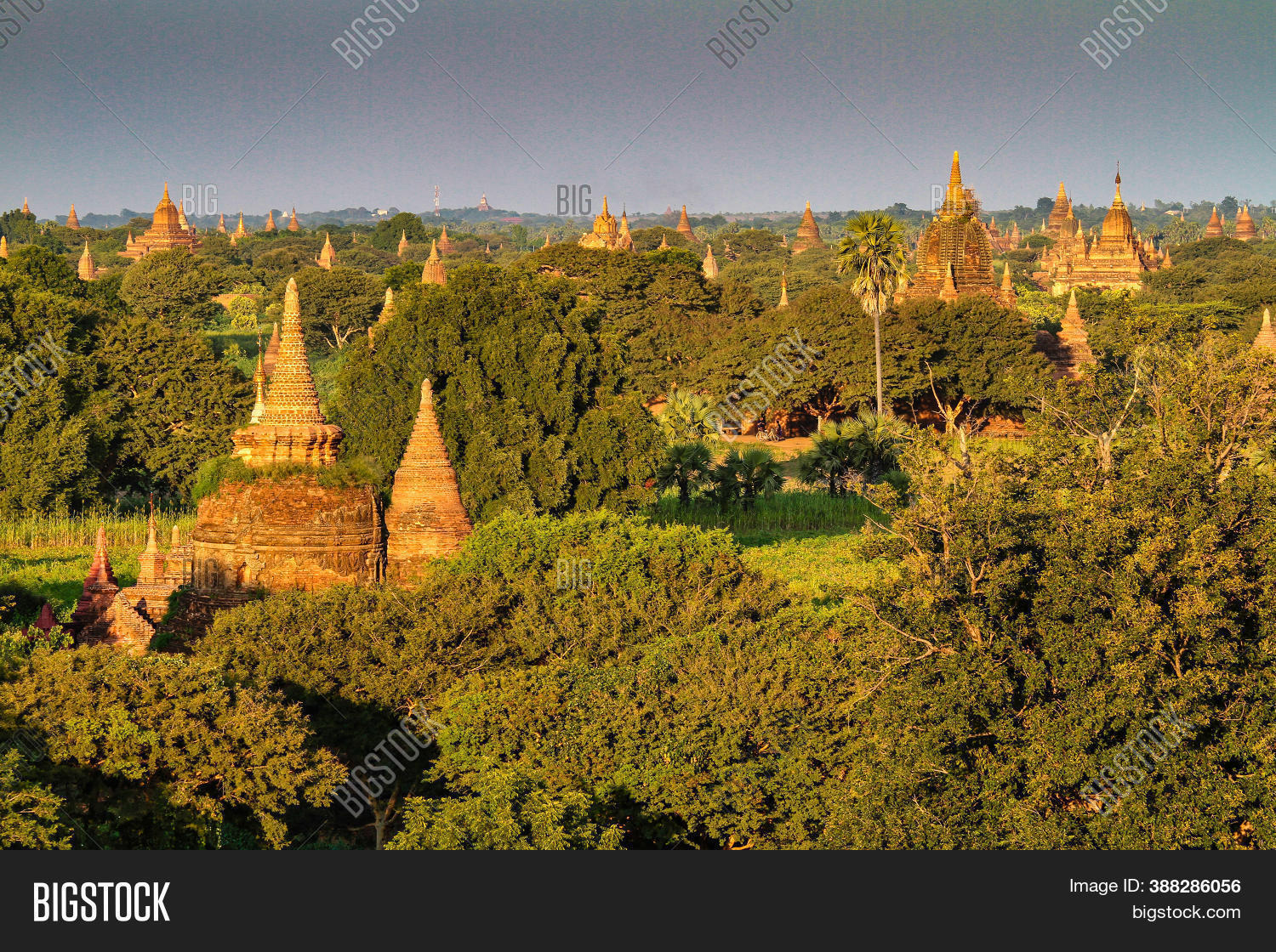 Pagodas Temples Bagan Image & Photo (Free Trial) | Bigstock