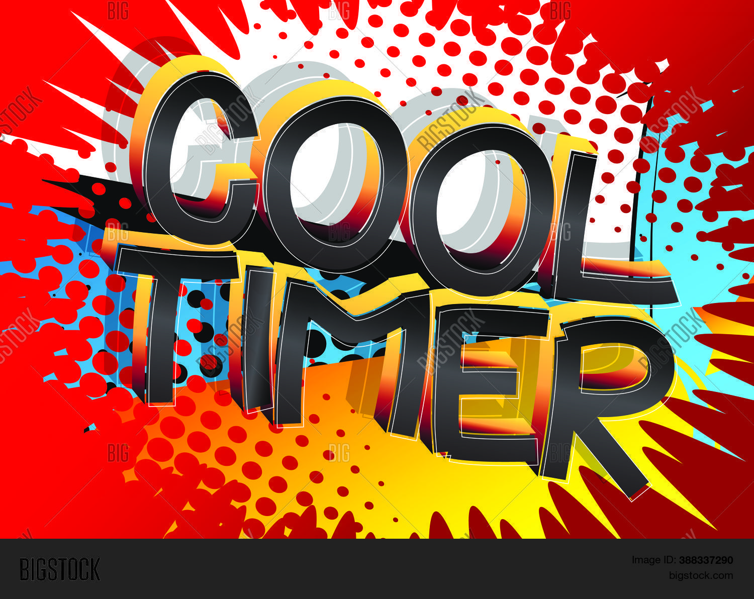 Cool Timer Comic Book Vector & Photo (Free Trial) | Bigstock