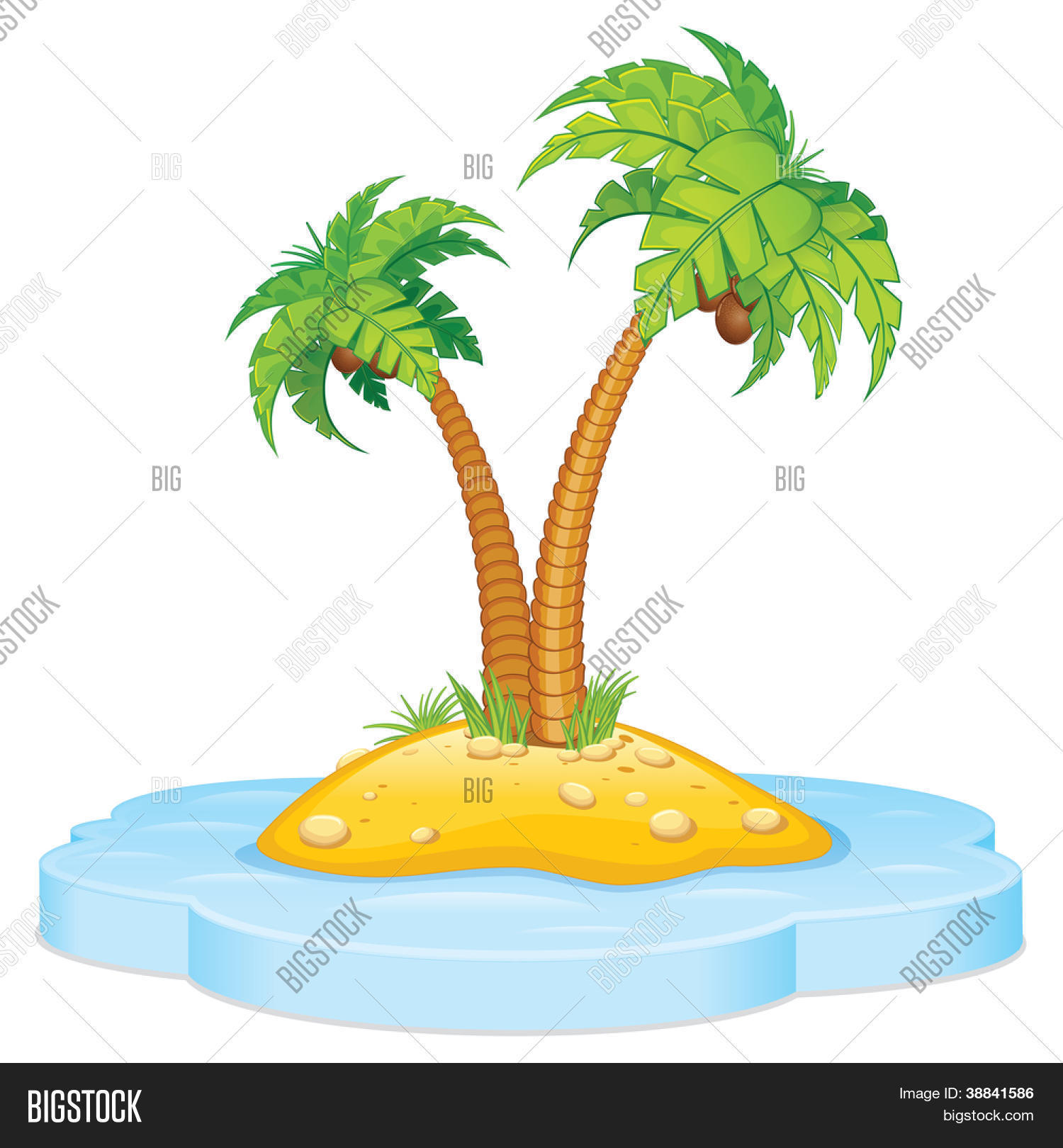 Vector y foto Isla Tropical De (prueba gratis) | Bigstock