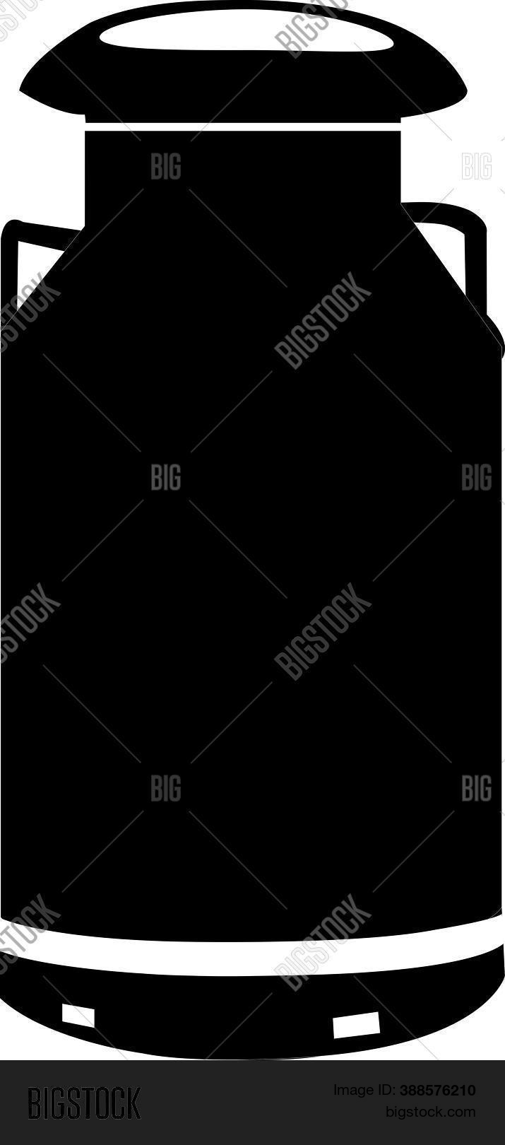 Milk Can Vector Clip Vector & Photo (Free Trial) | Bigstock
