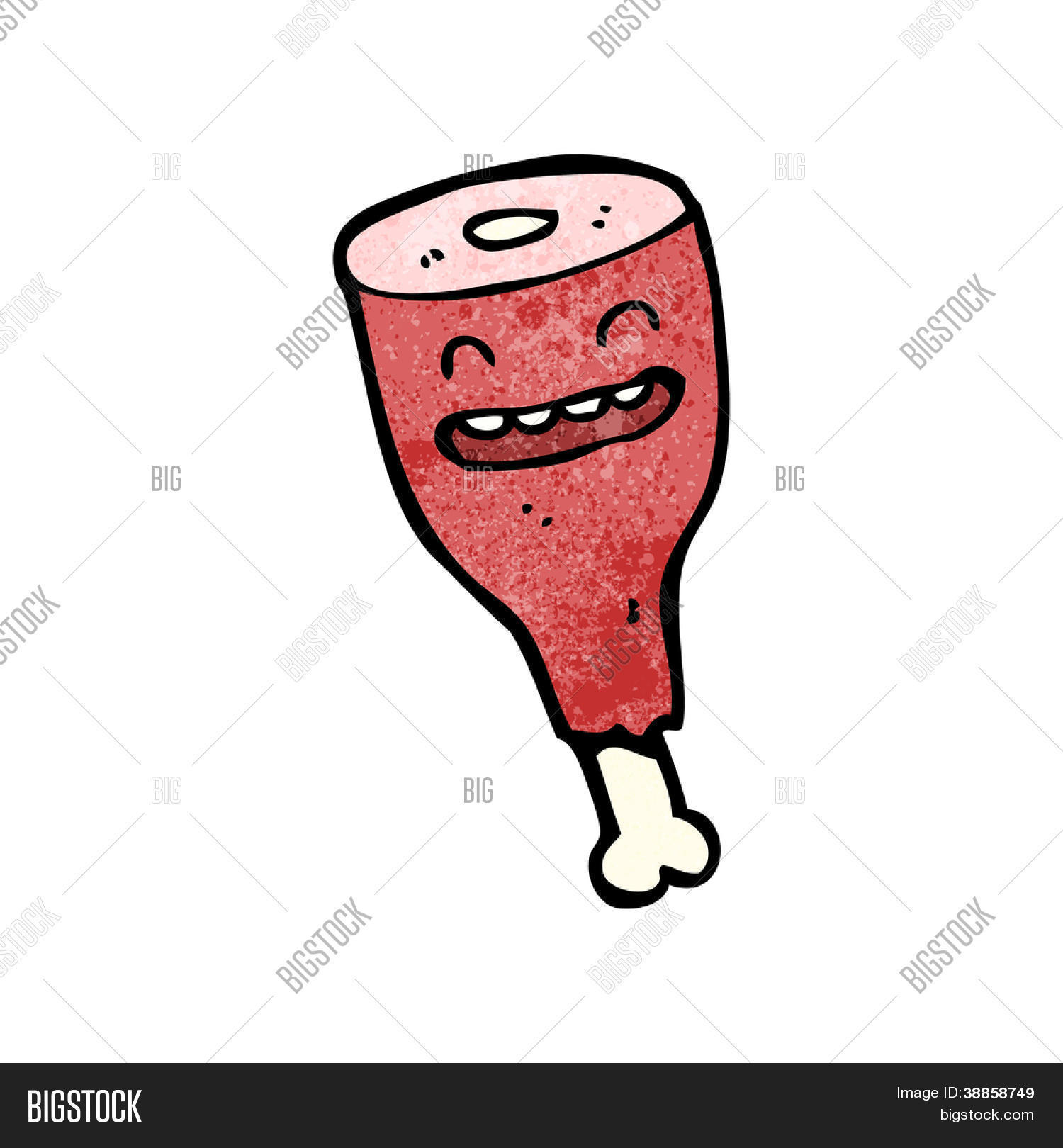 Meat Cartoon Vector & Photo (Free Trial) | Bigstock