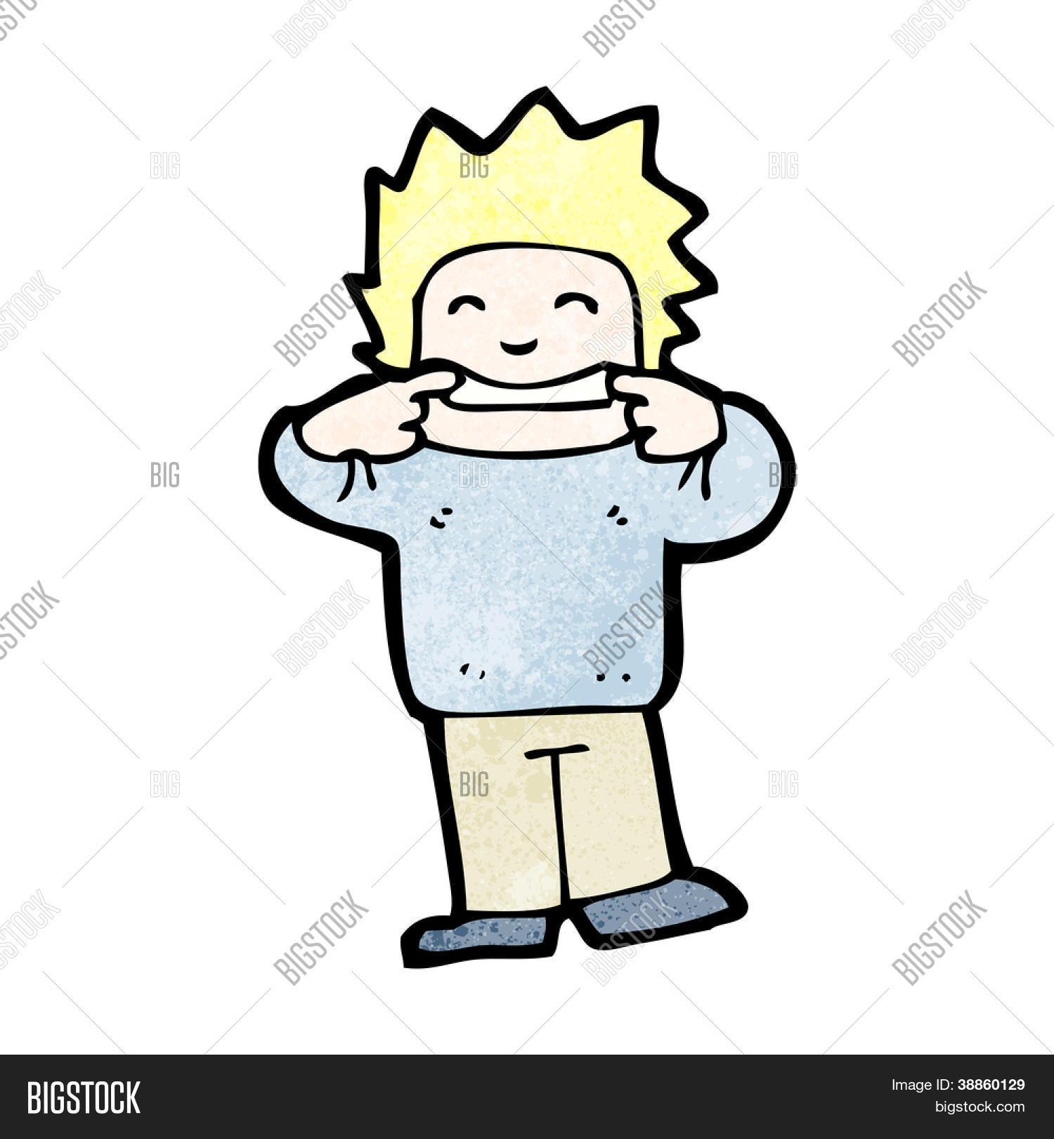 Cartoon Boy Pulling Vector & Photo (Free Trial) | Bigstock