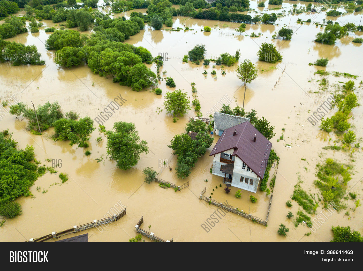 Aerial View Flooded Image & Photo (Free Trial) | Bigstock
