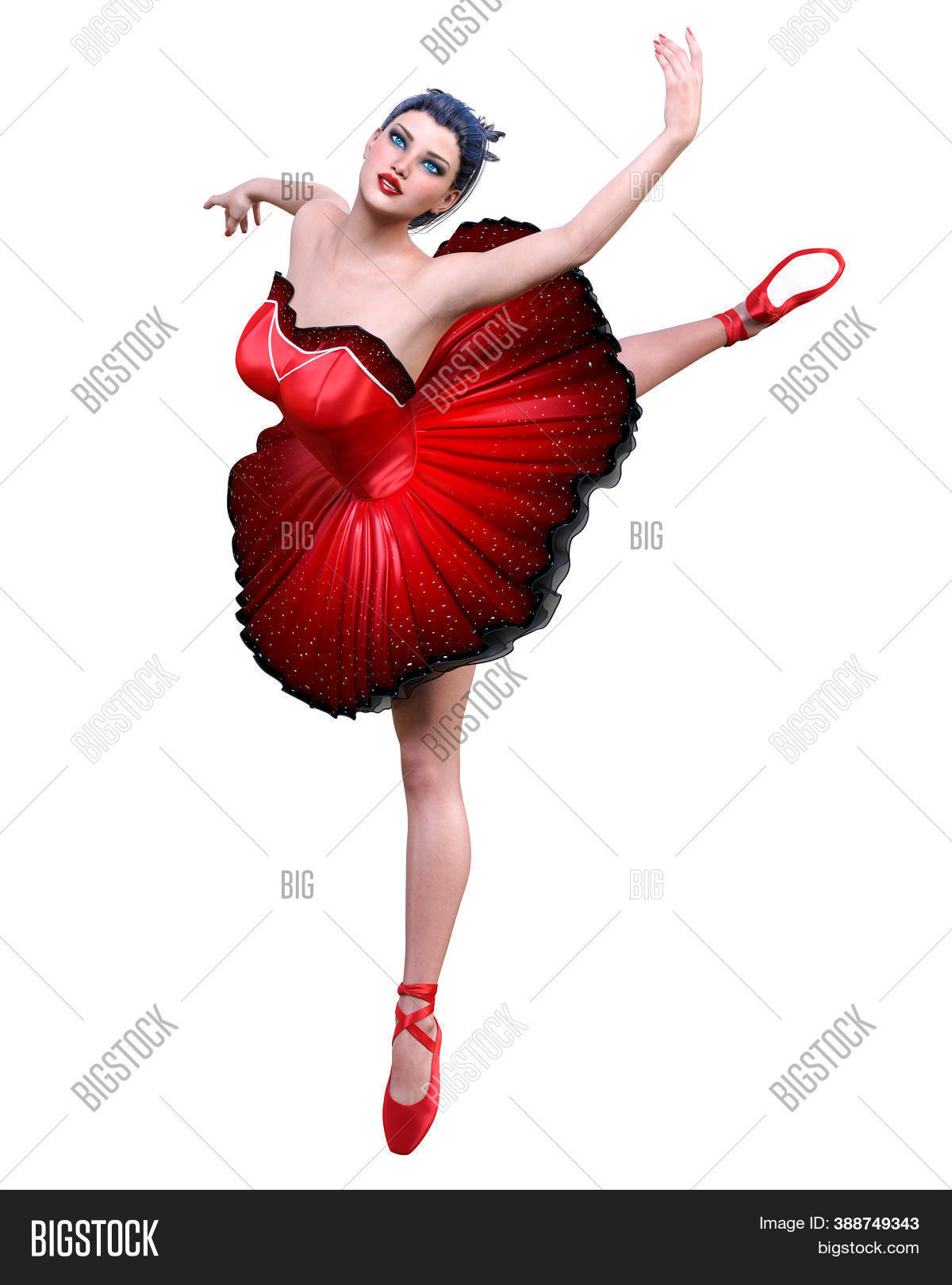 Dancing Ballerina.red Image & Photo (Free Trial) | Bigstock