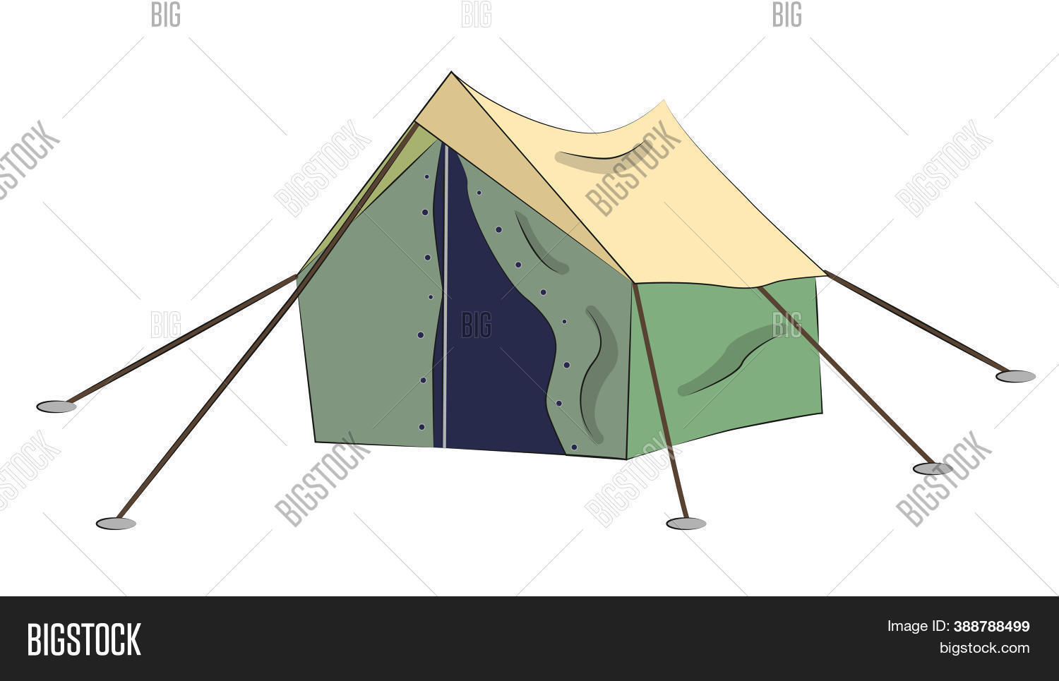 Cartoon Tent Isolated Image & Photo (Free Trial) | Bigstock