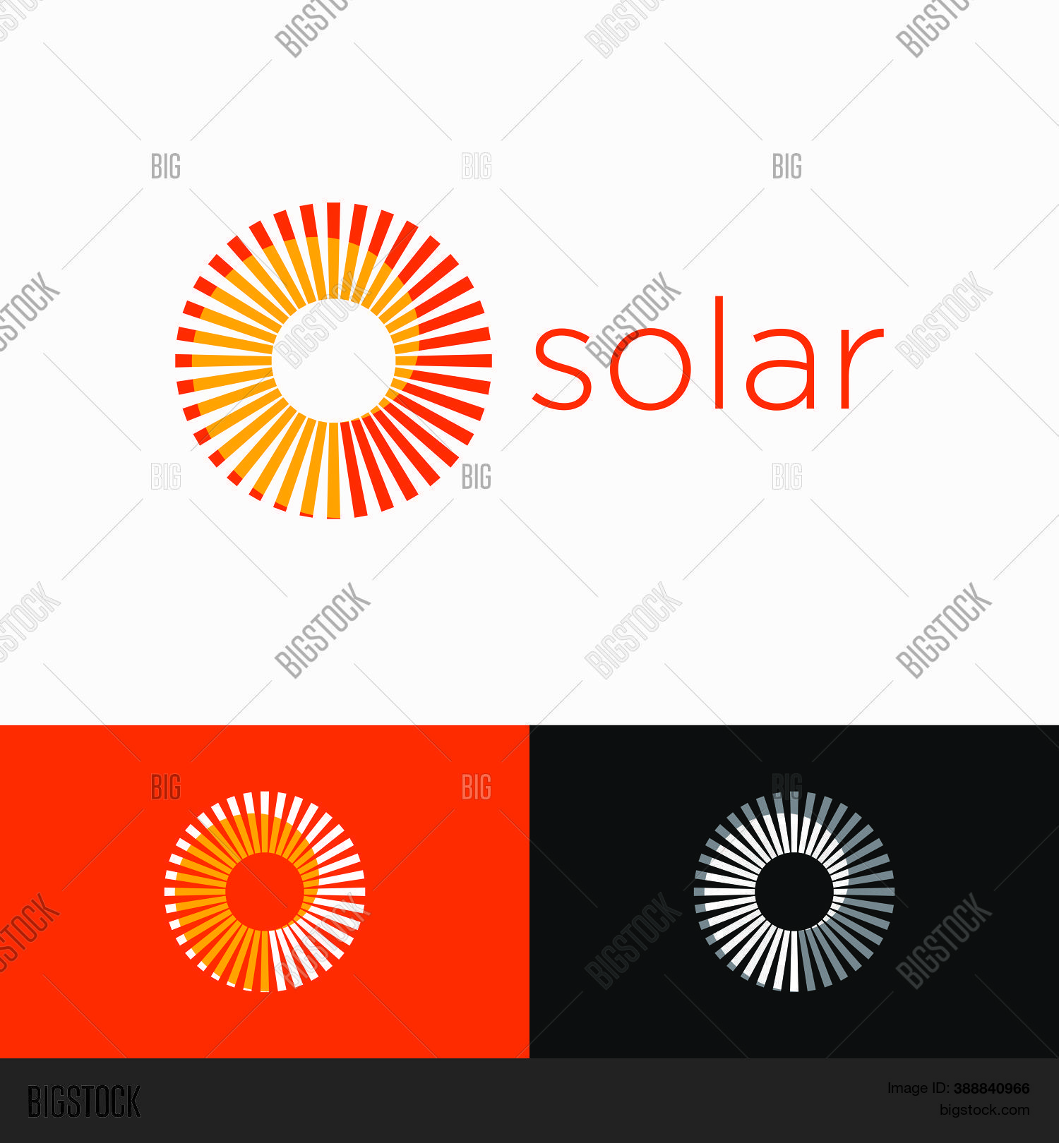 Solar Logo. Sunrays Vector & Photo (Free Trial) | Bigstock