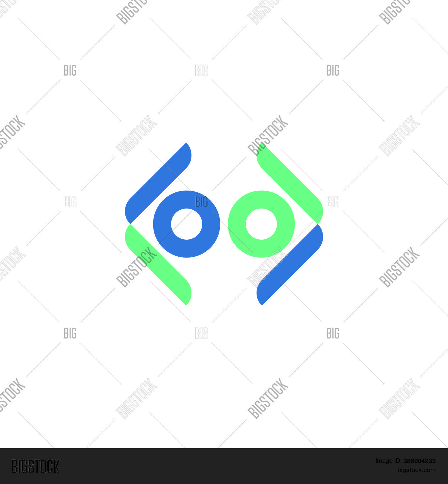 Logo Two Human Vector & Photo (Free Trial) | Bigstock