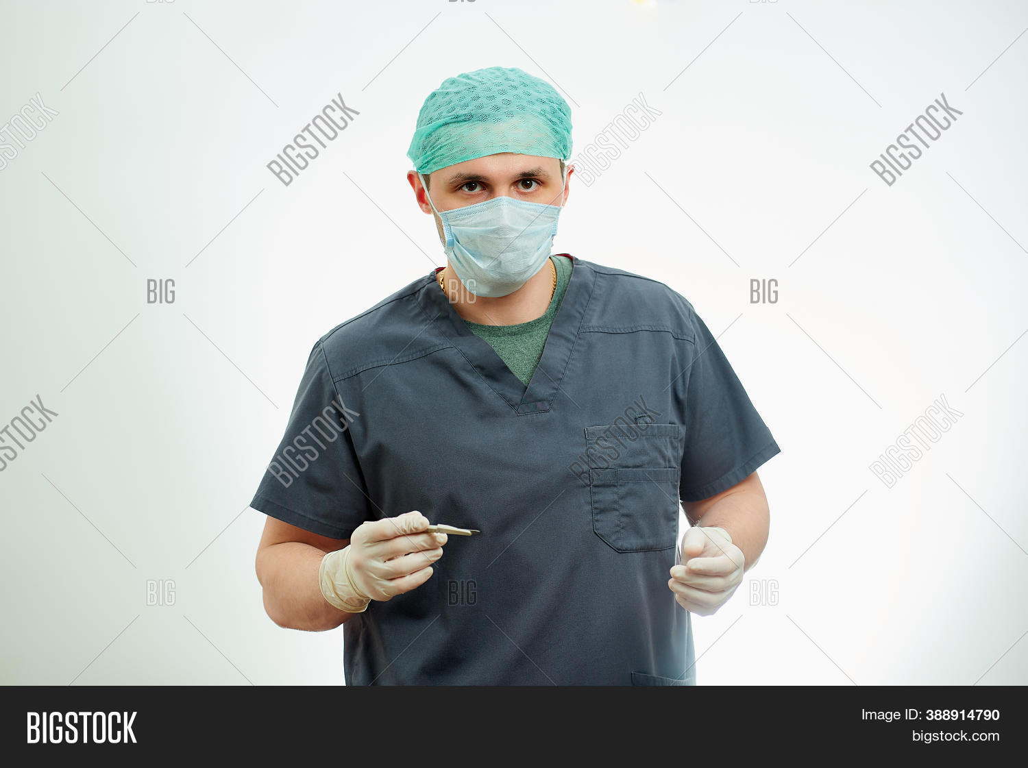 Surgeon Scrubs Posing Image & Photo (Free Trial) | Bigstock