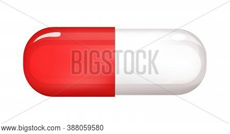 3d Red White Pill. Vector & Photo (Free Trial) | Bigstock