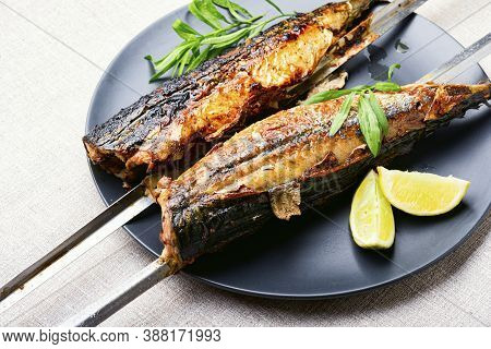 Fish Kebab On Skewers Image & Photo (Free Trial) | Bigstock