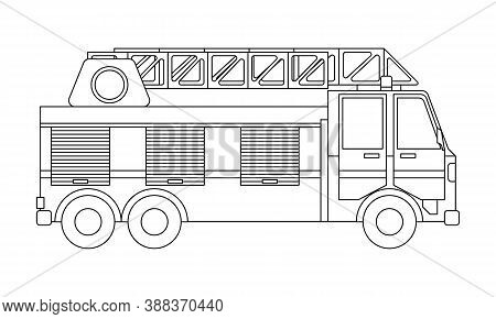Fire Engine Side View Vector & Photo (Free Trial) | Bigstock