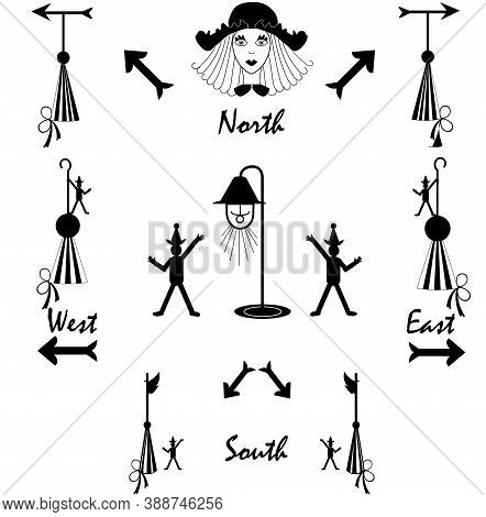 Cardinal Points Images, Illustrations & Vectors (Free) - Bigstock