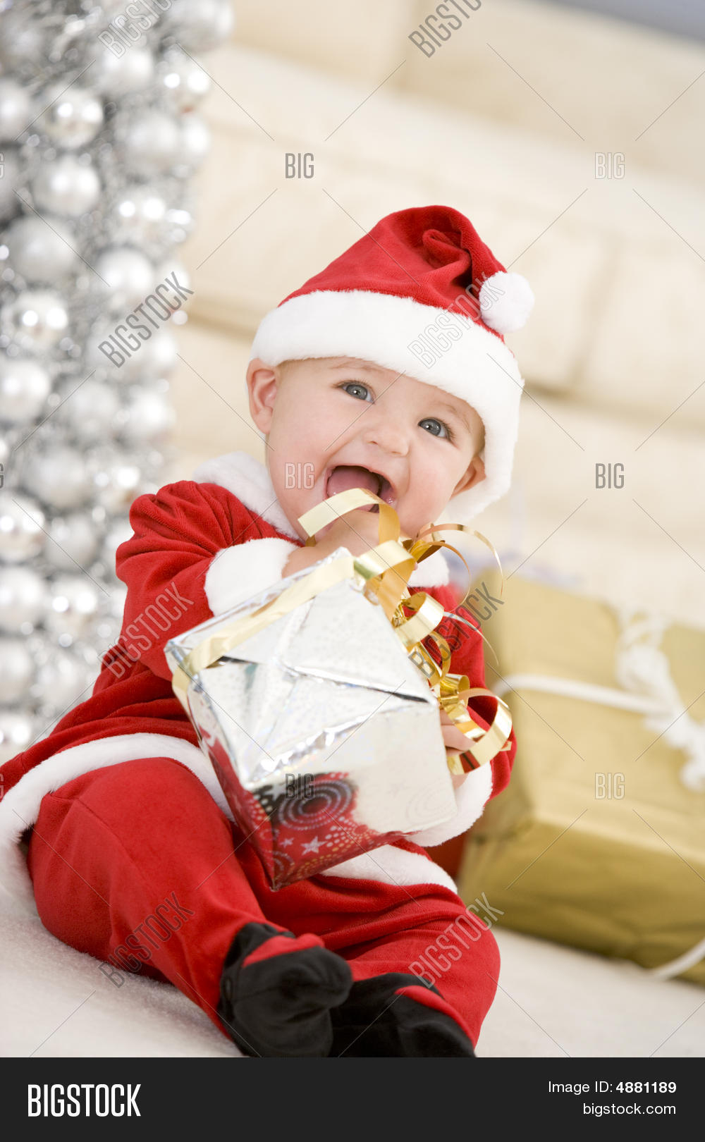 Baby Santa Costume Image & Photo (Free Trial) | Bigstock