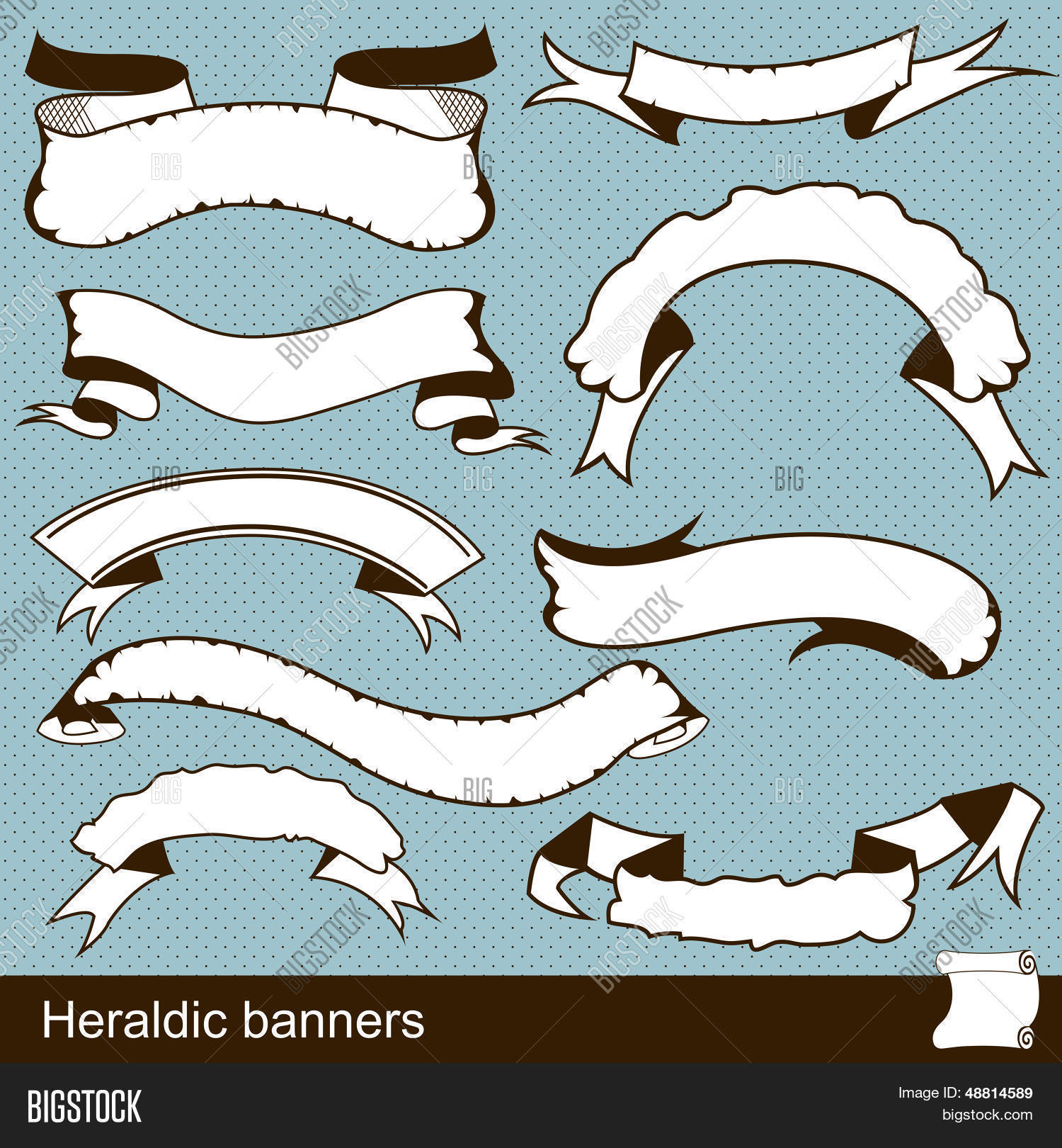 Heraldic Banners Vector & Photo (Free Trial) | Bigstock