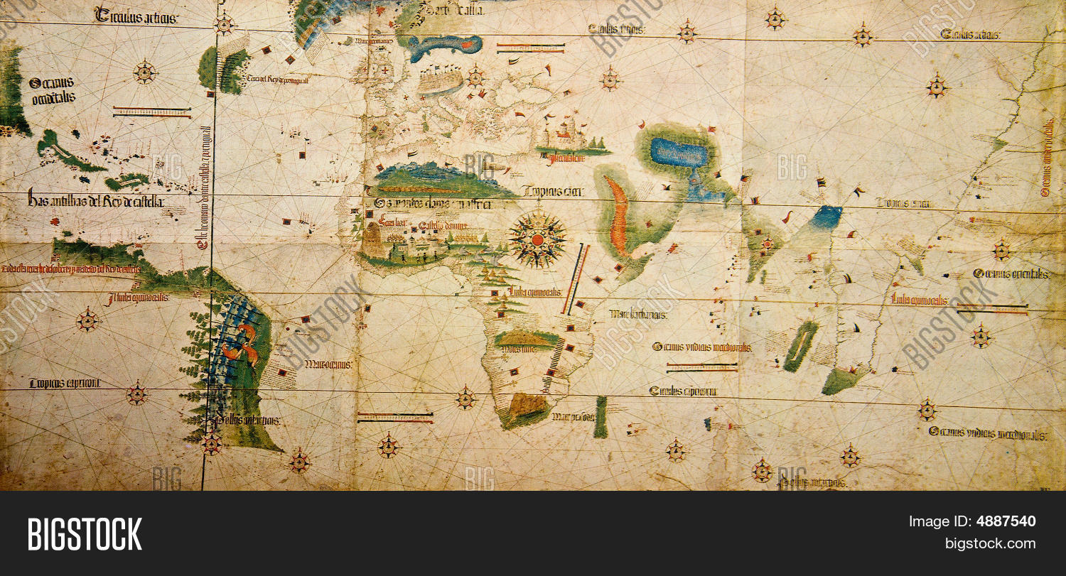 Medieval Map World Image & Photo (Free Trial) | Bigstock