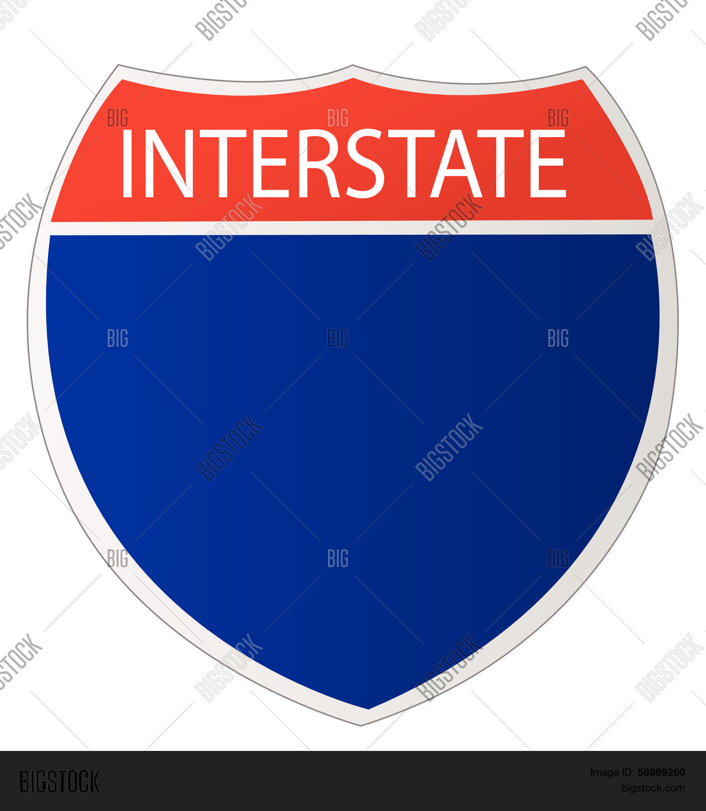 Interstate Sign Vector