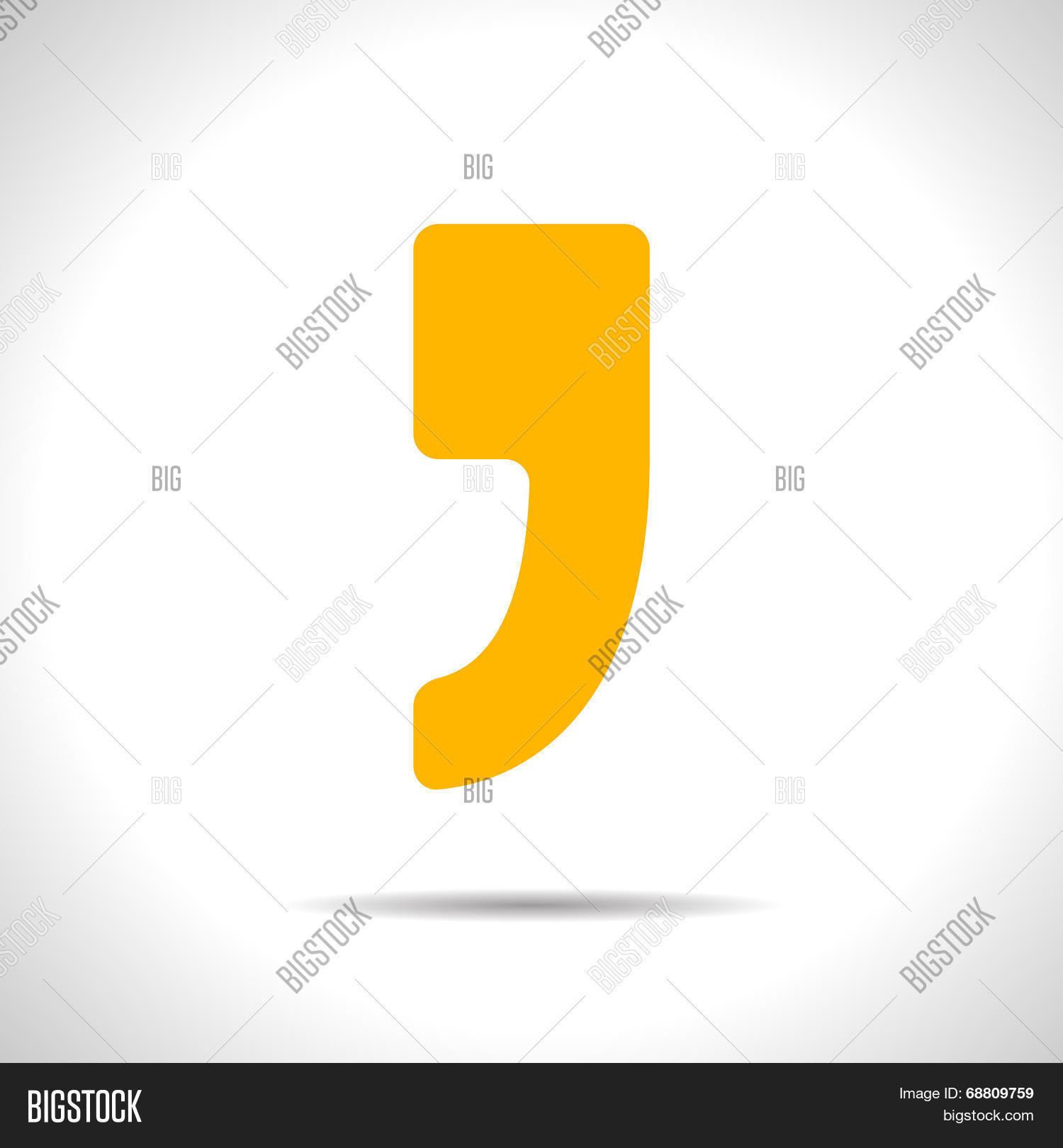 Vector Comma Icon. Vector & Photo (Free Trial) | Bigstock