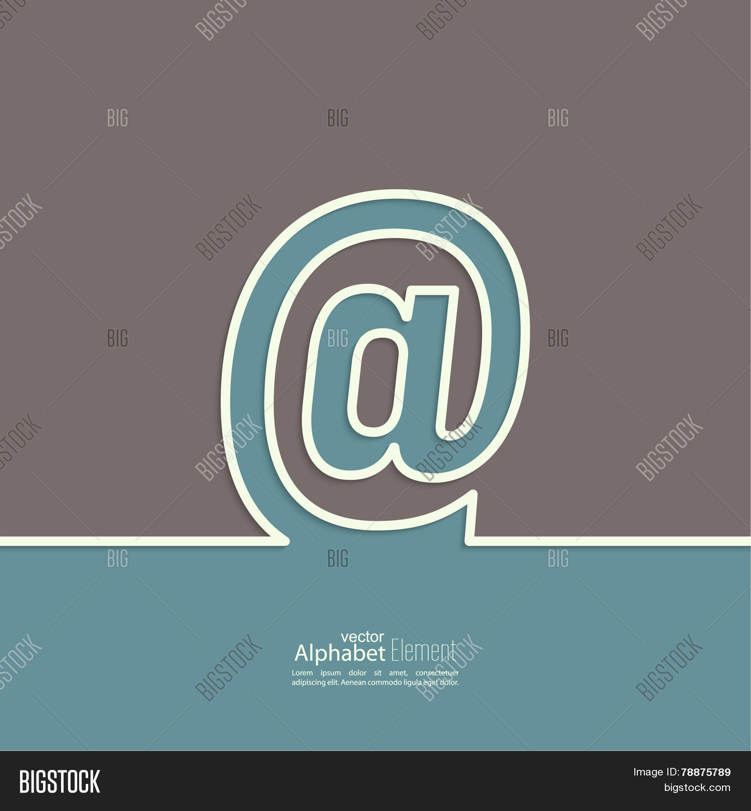 Arroba Symbol. Sign Vector & Photo (Free Trial) | Bigstock