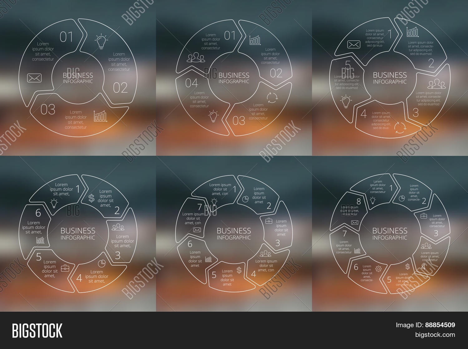 Circle Linear Arrows Vector & Photo (Free Trial) | Bigstock