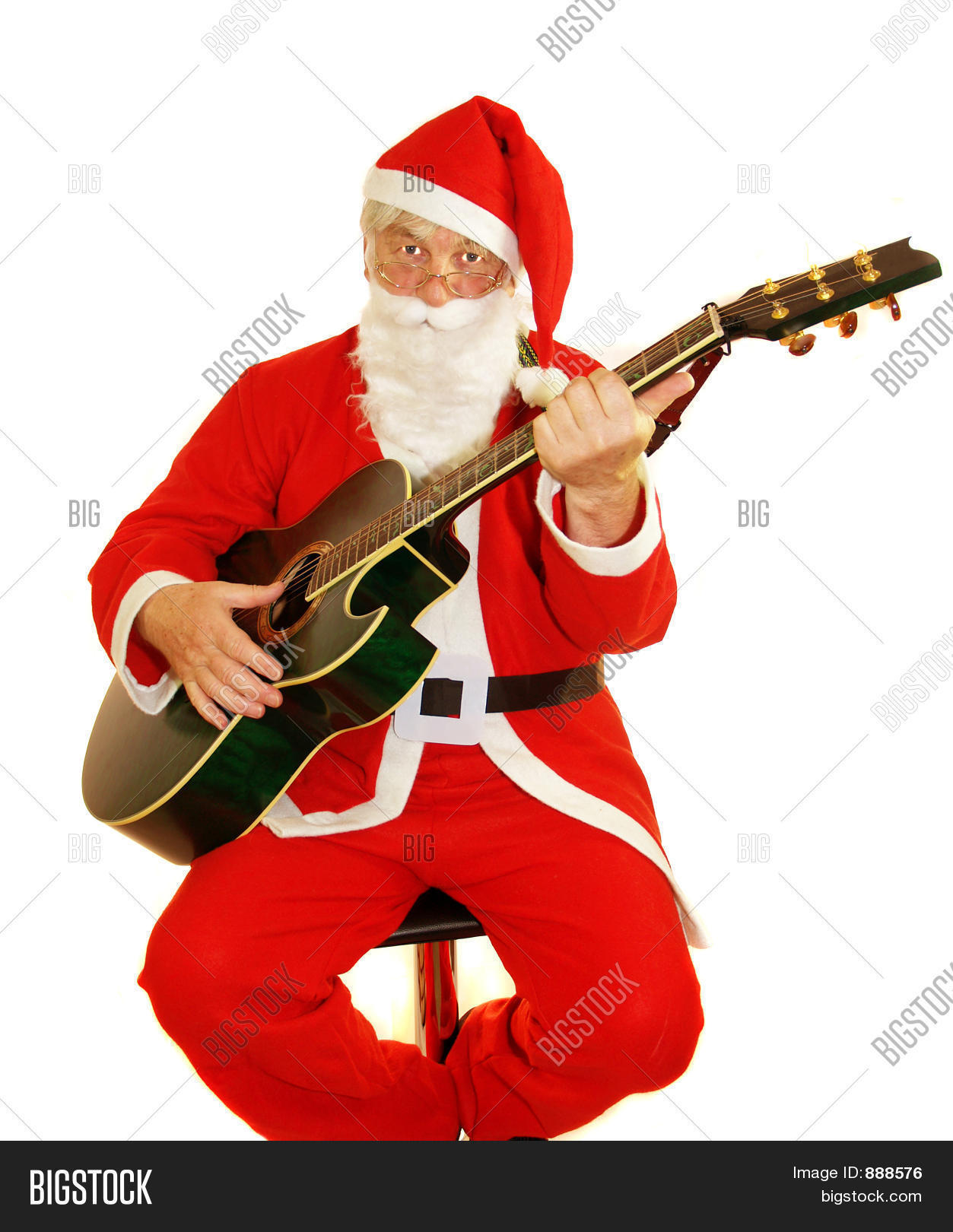 Santa Guitar Image & Photo (Free Trial) | Bigstock