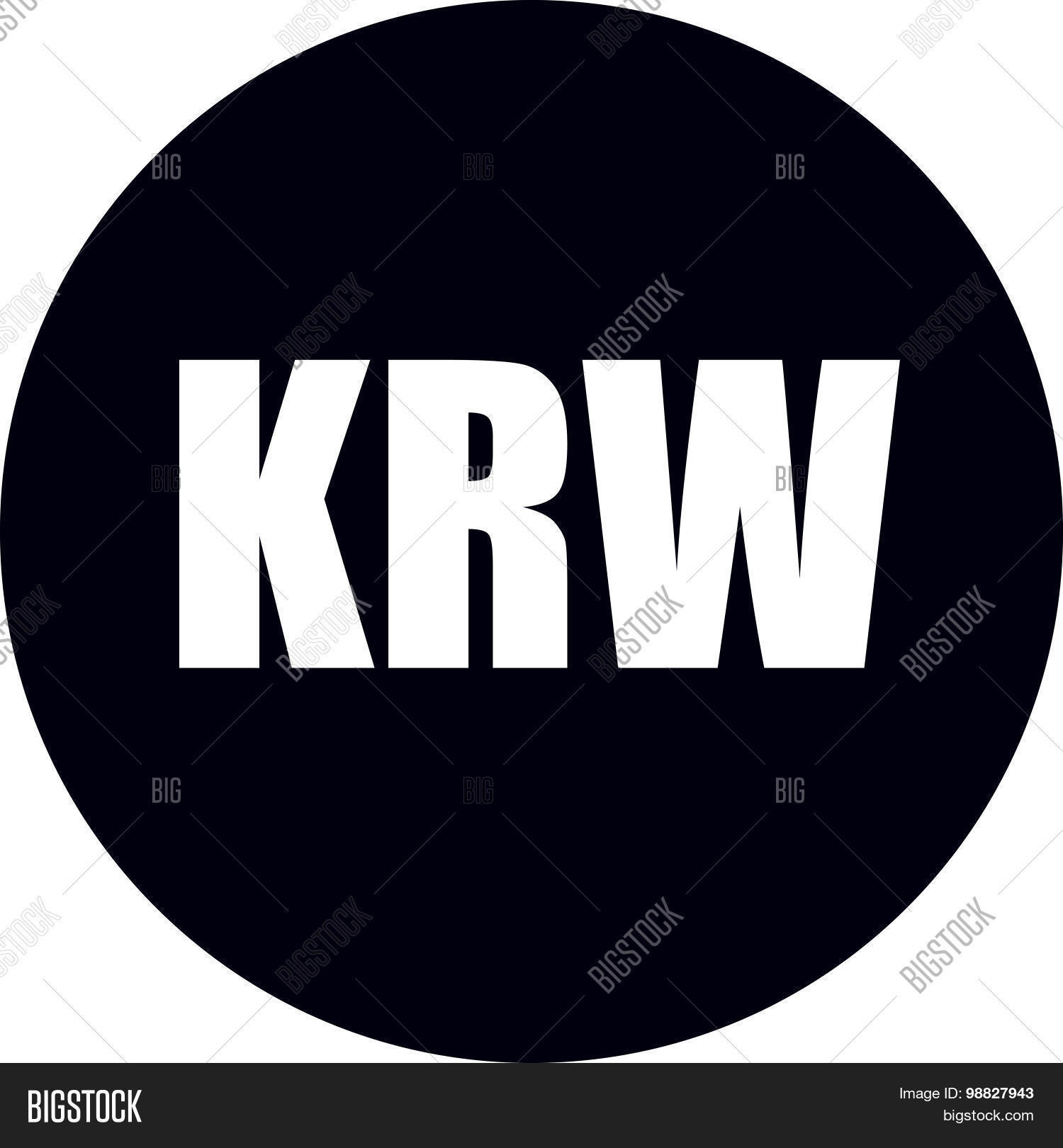 Krw Icon Vector & Photo (Free Trial) | Bigstock