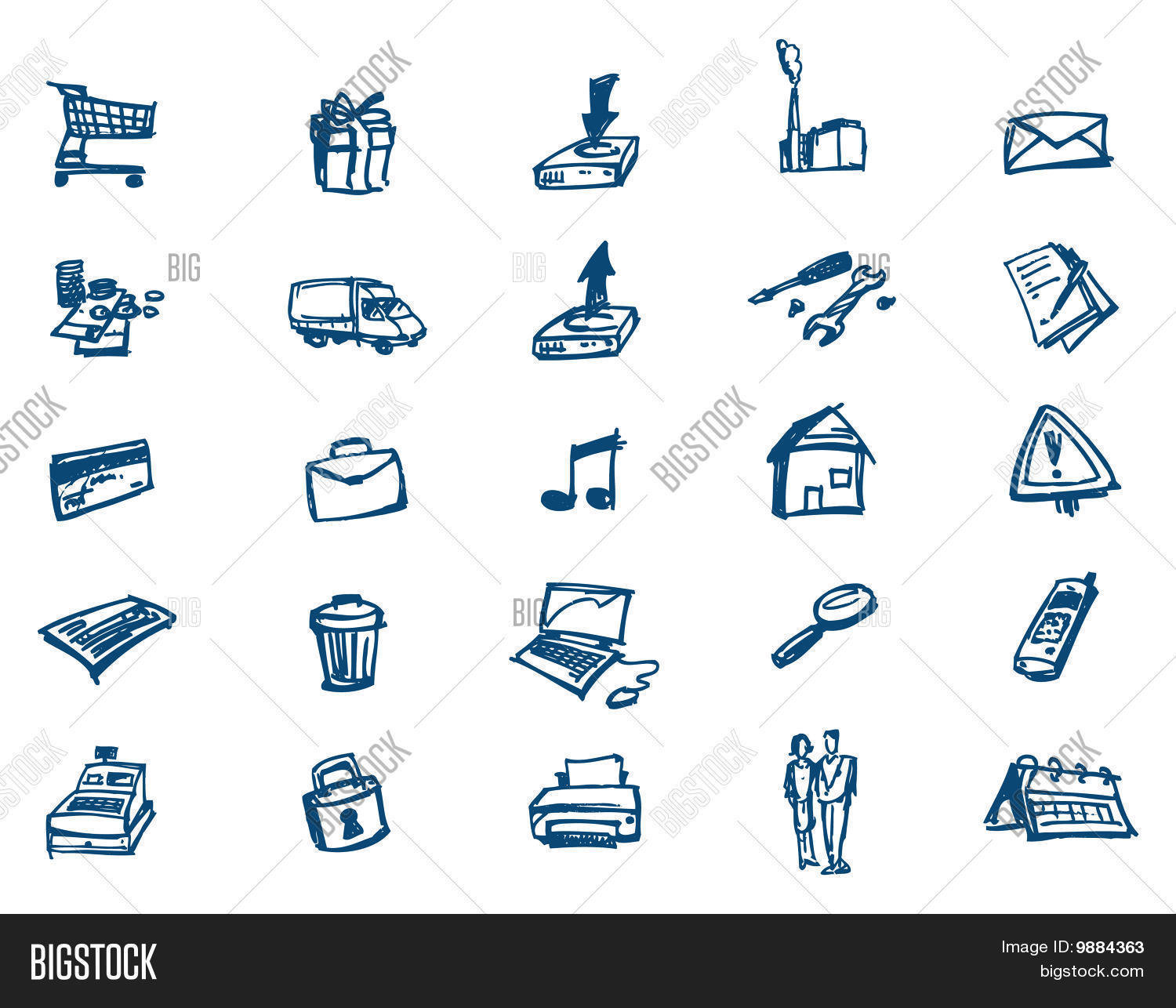 Icons Scribble Vector & Photo (Free Trial) | Bigstock