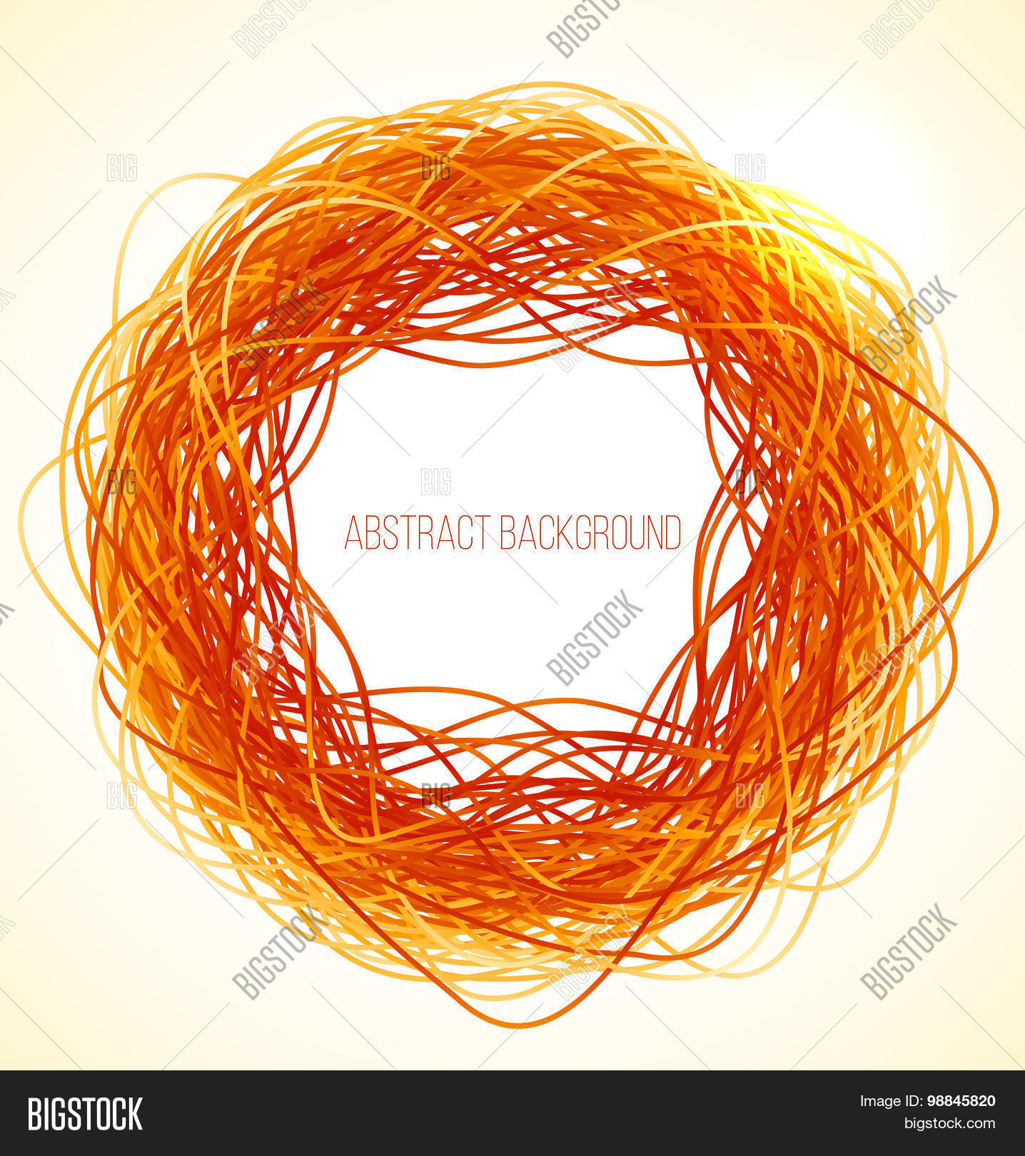 Absract Orange Circle Vector & Photo (Free Trial) | Bigstock