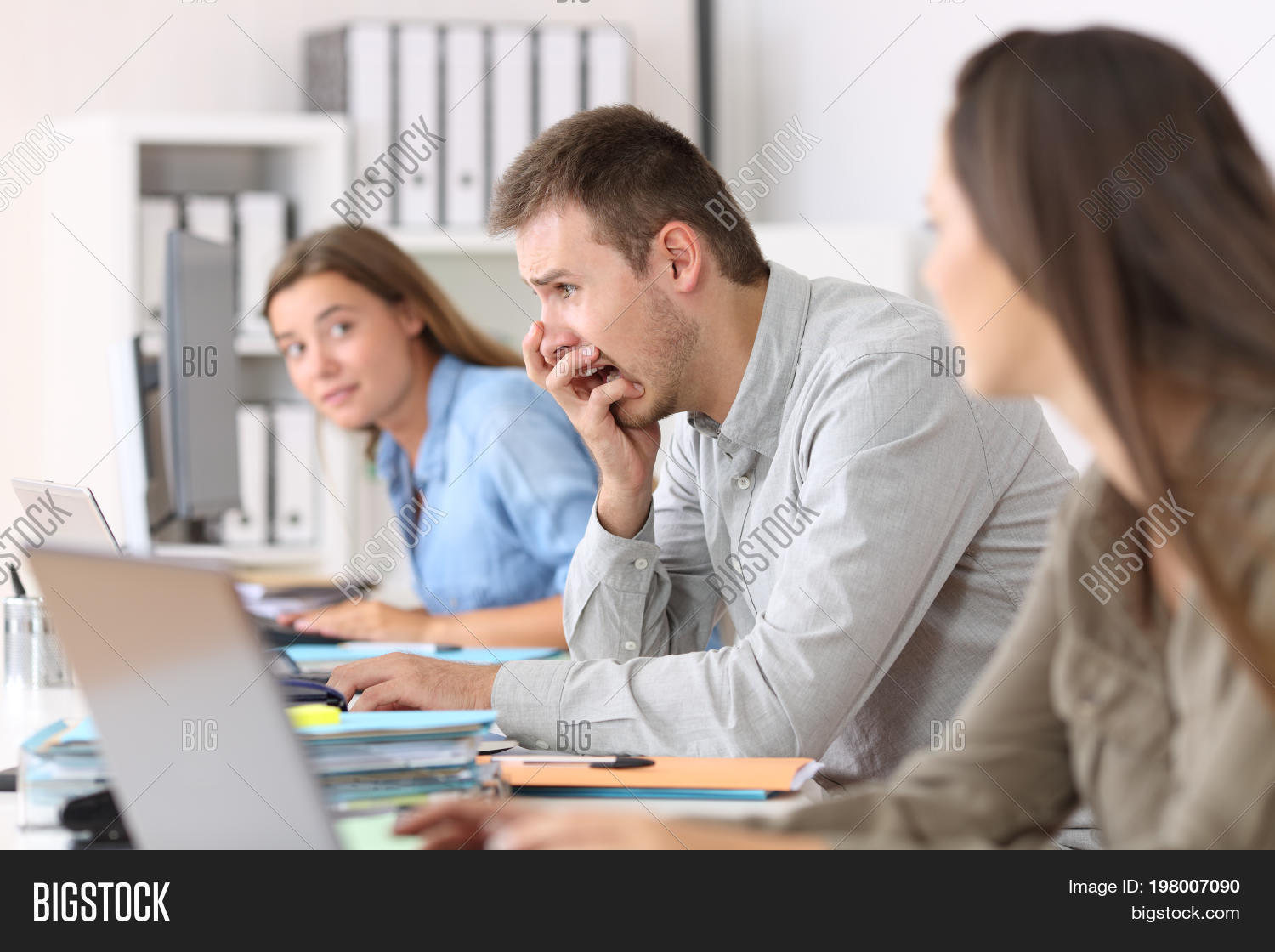 Scared Employee After Image & Photo (Free Trial) | Bigstock