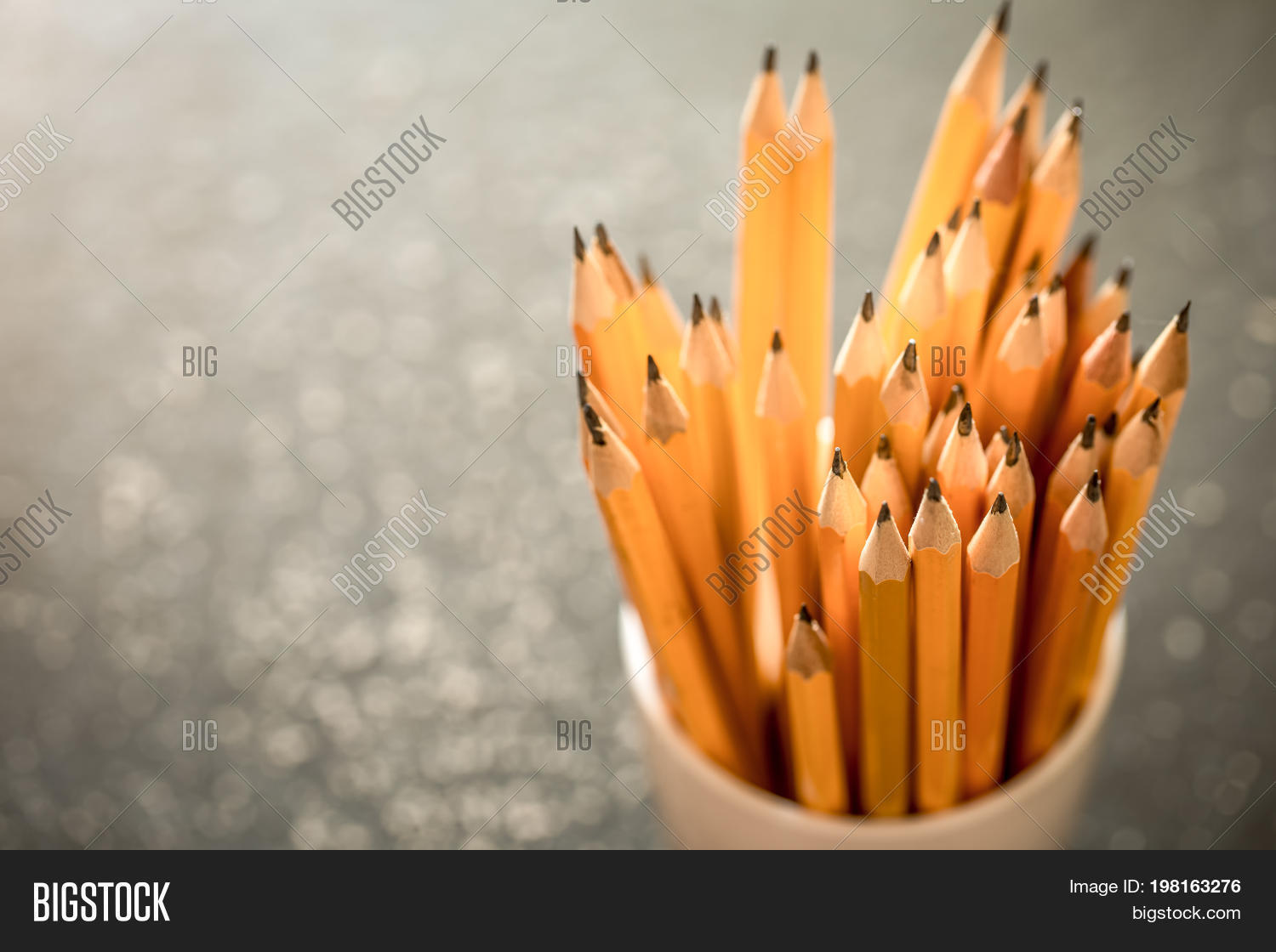 Stack Pencils Glass Image & Photo (Free Trial) | Bigstock