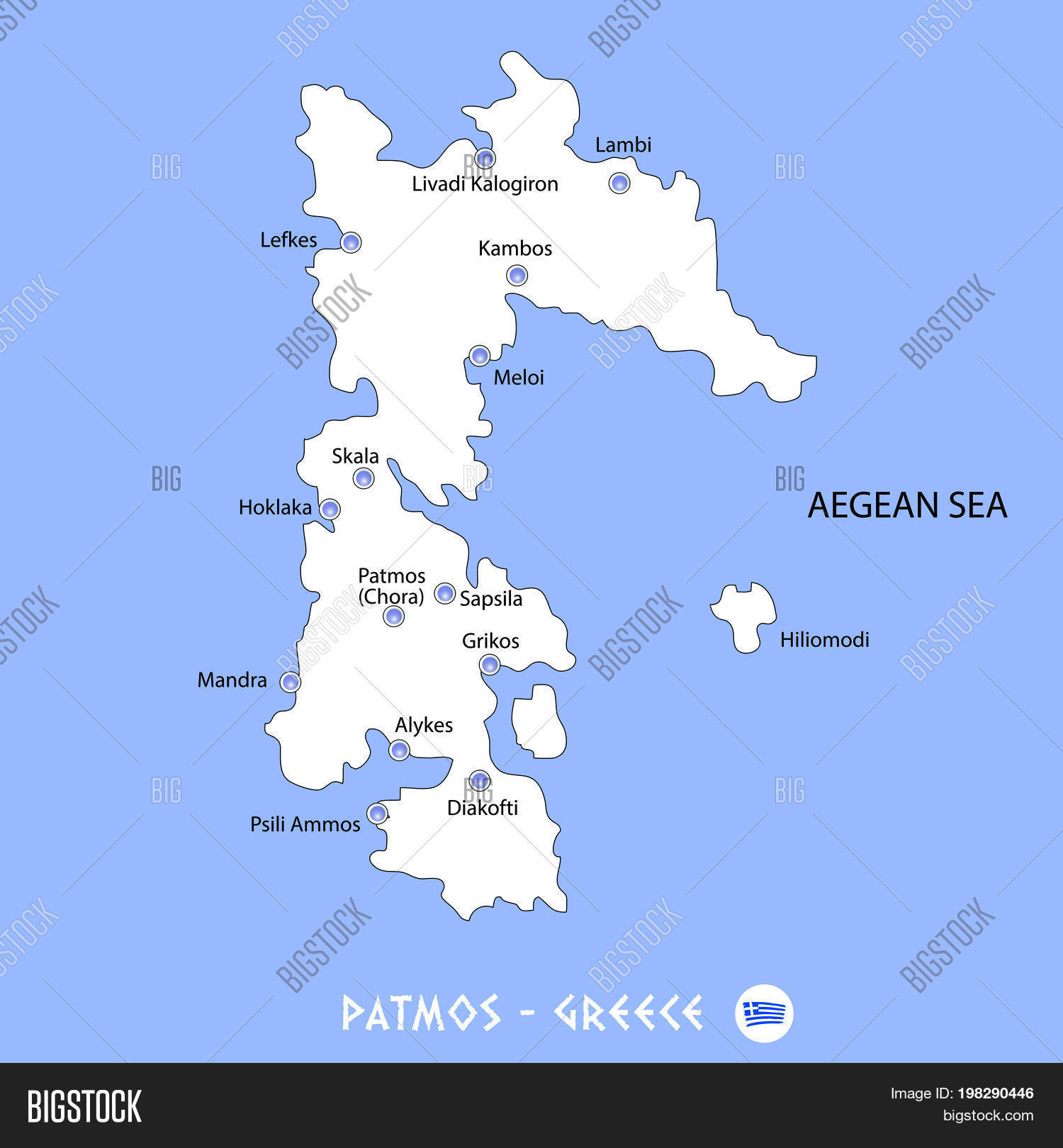 Island Patmos Greece Vector & Photo (Free Trial) | Bigstock