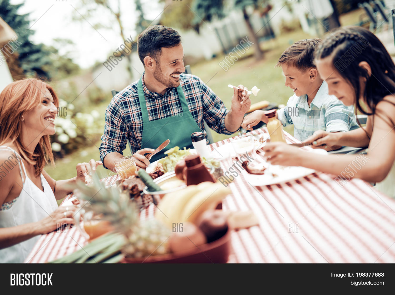 Family Having Lunch Image & Photo (Free Trial) | Bigstock